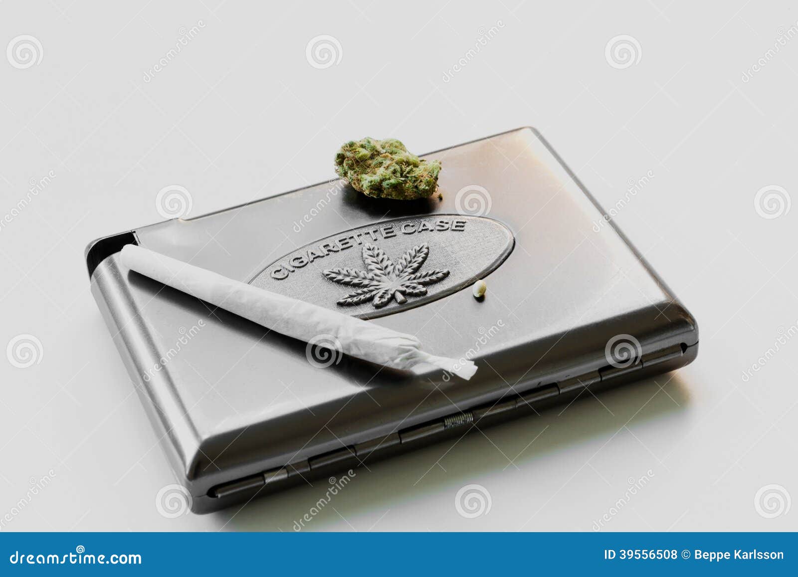 Cannabis cigarette case stock photo. Image of cigarette - 39556508