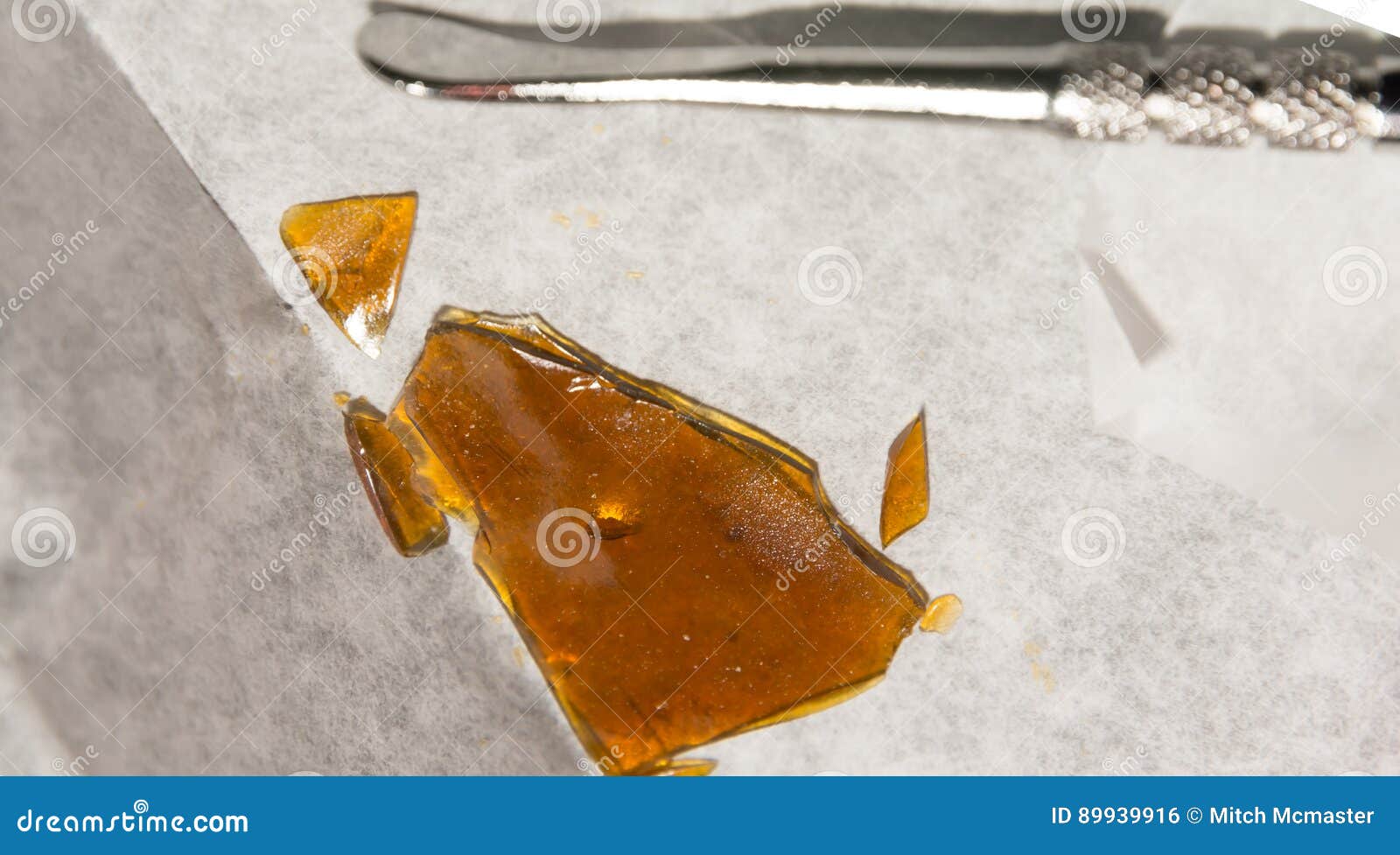 Cannabis Concentrates, Dab of Shatter Wax Stock Photo - Image of ...