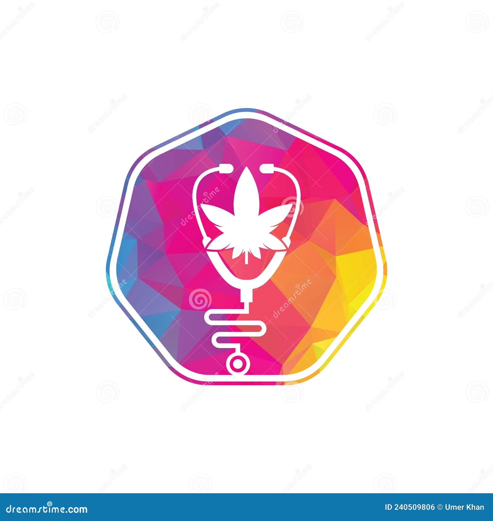 Cannabis Doctor Logo Vector. Stock Vector - Illustration of drug ...
