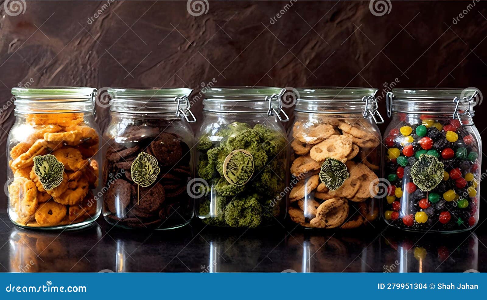 Cannabis Edibles in a Glass Jar Stock Illustration - Illustration of ...