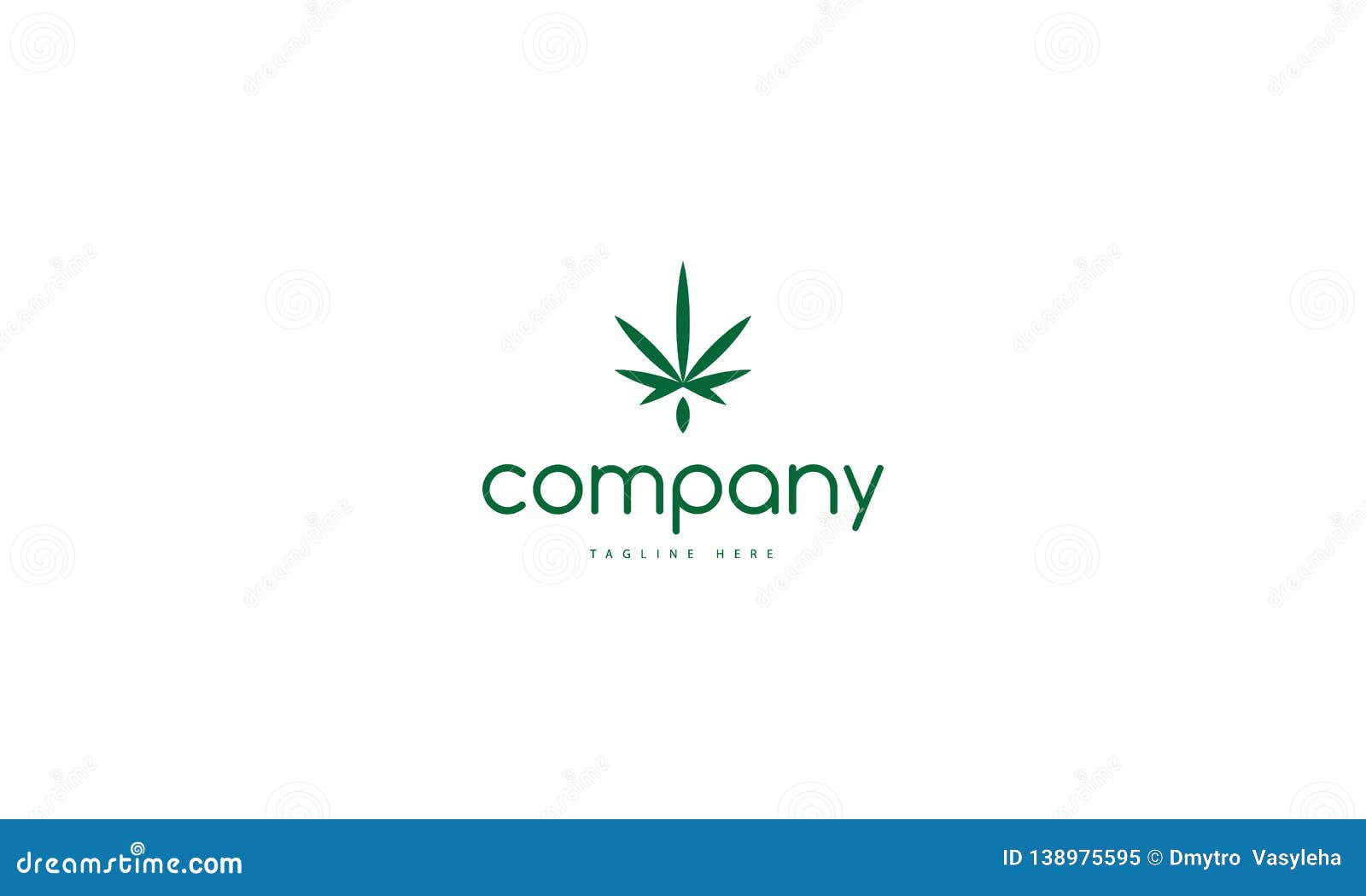 Cannabis Green Leaf Abstract Vector Logo Image Stock Vector ...