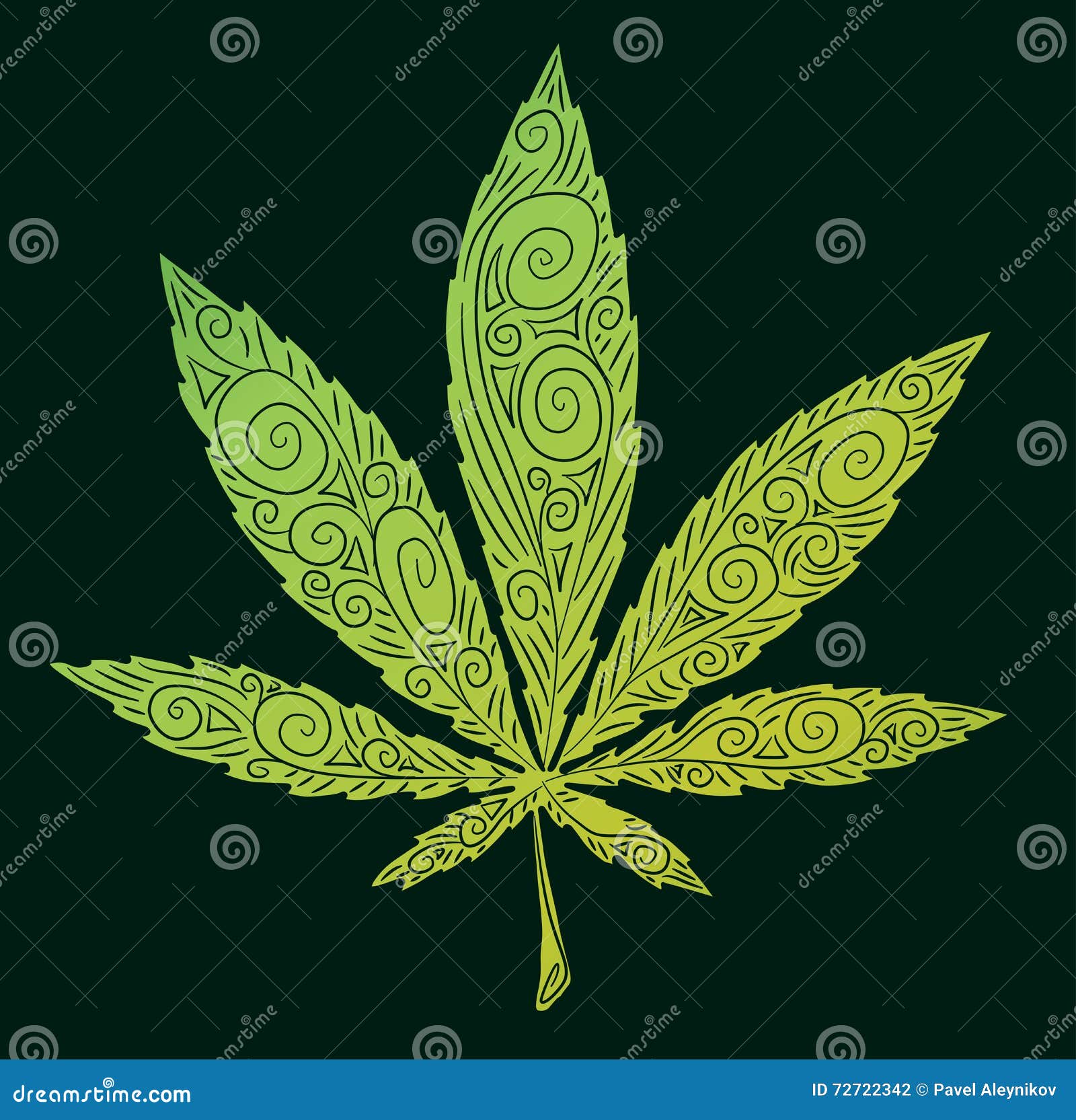 Cannabis leafs vector stock vector. Illustration of hemp - 72722342
