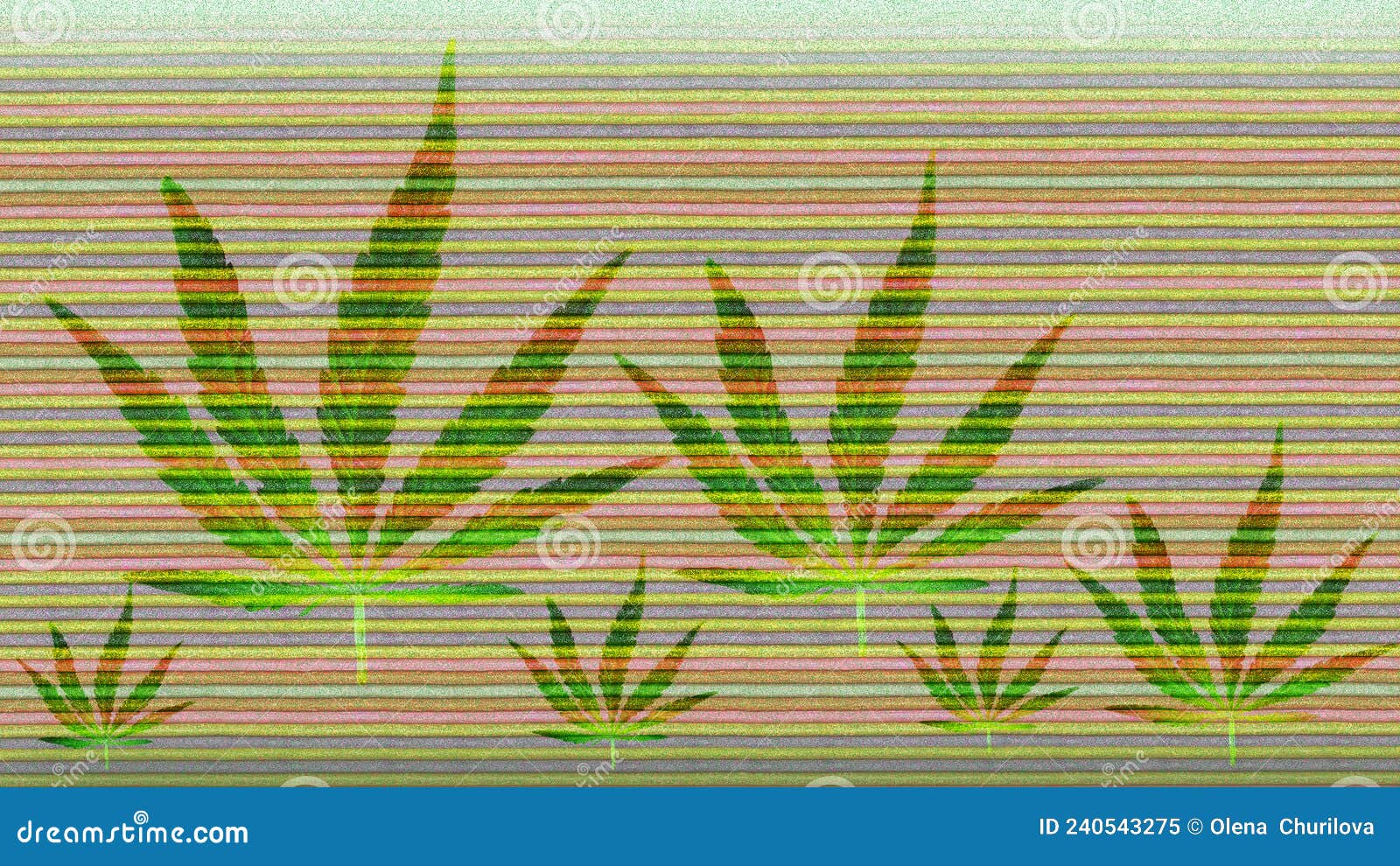 Cannabis Leaves. Background with Horizontal Lines and Cannabis Leaves ...
