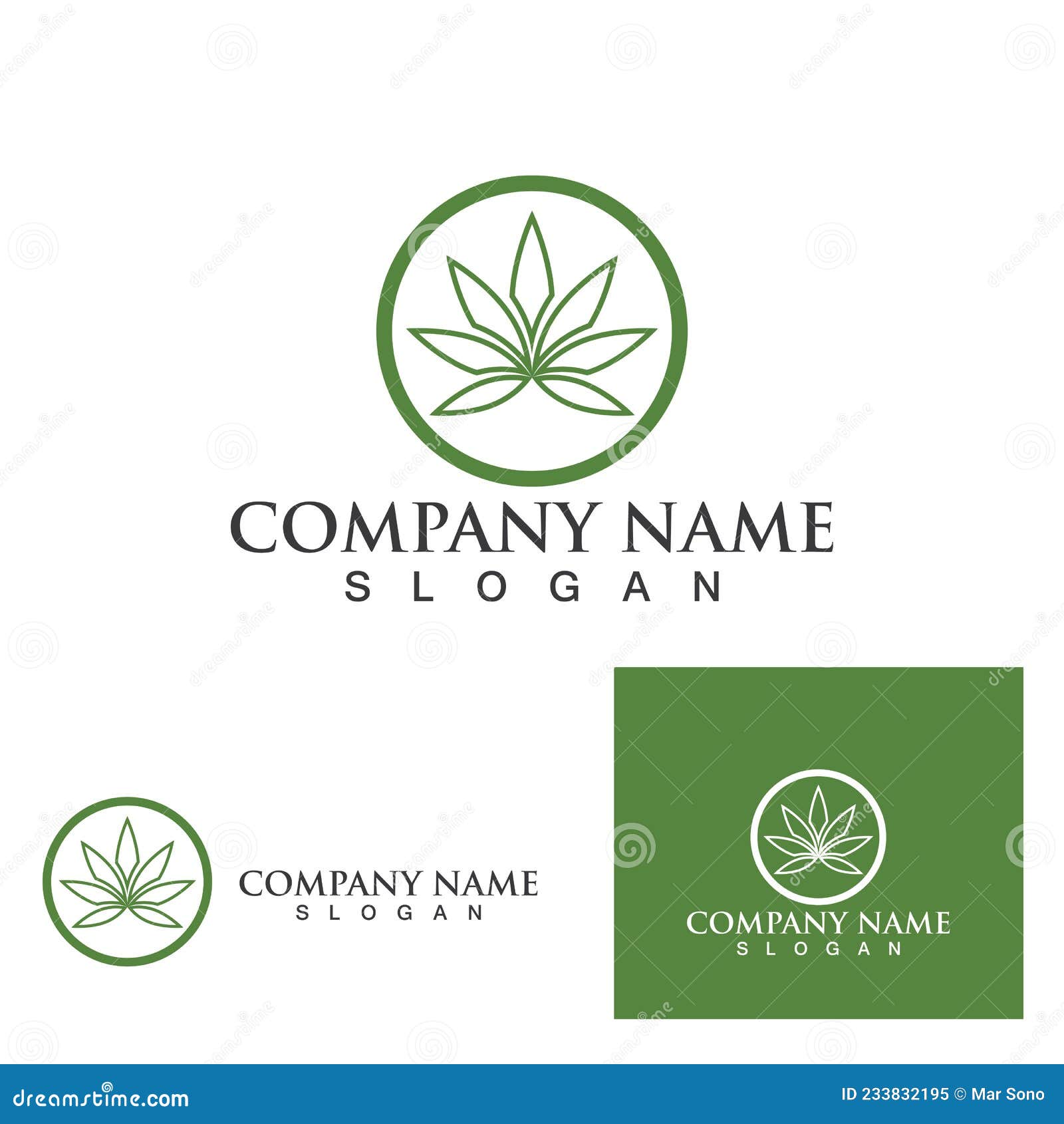 Cannabis Logo and Symbol Vector Eps Stock Vector - Illustration of ...