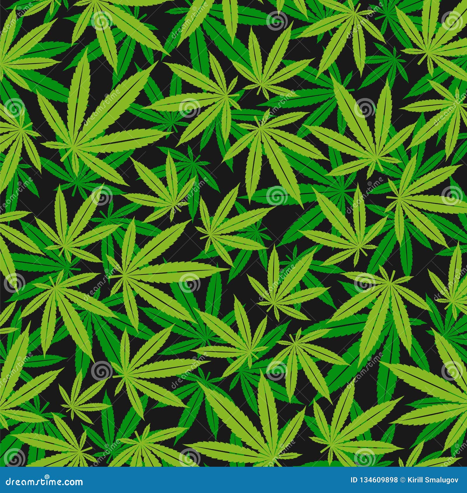 Cannabis, Marijuana Background. Vector Stock Vector - Illustration of ...