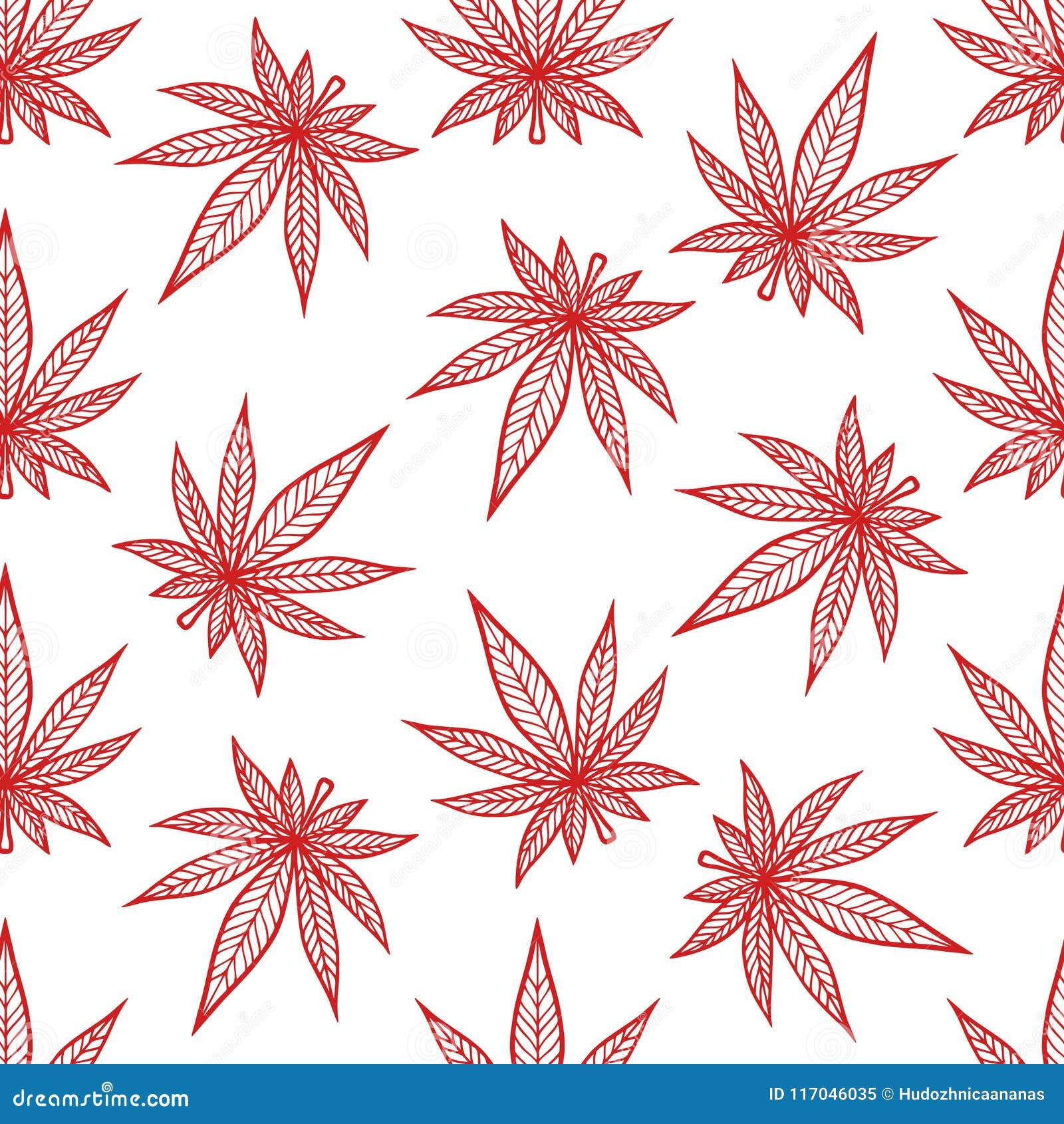 Cannabis pattern stock vector. Illustration of marijuana - 117046035