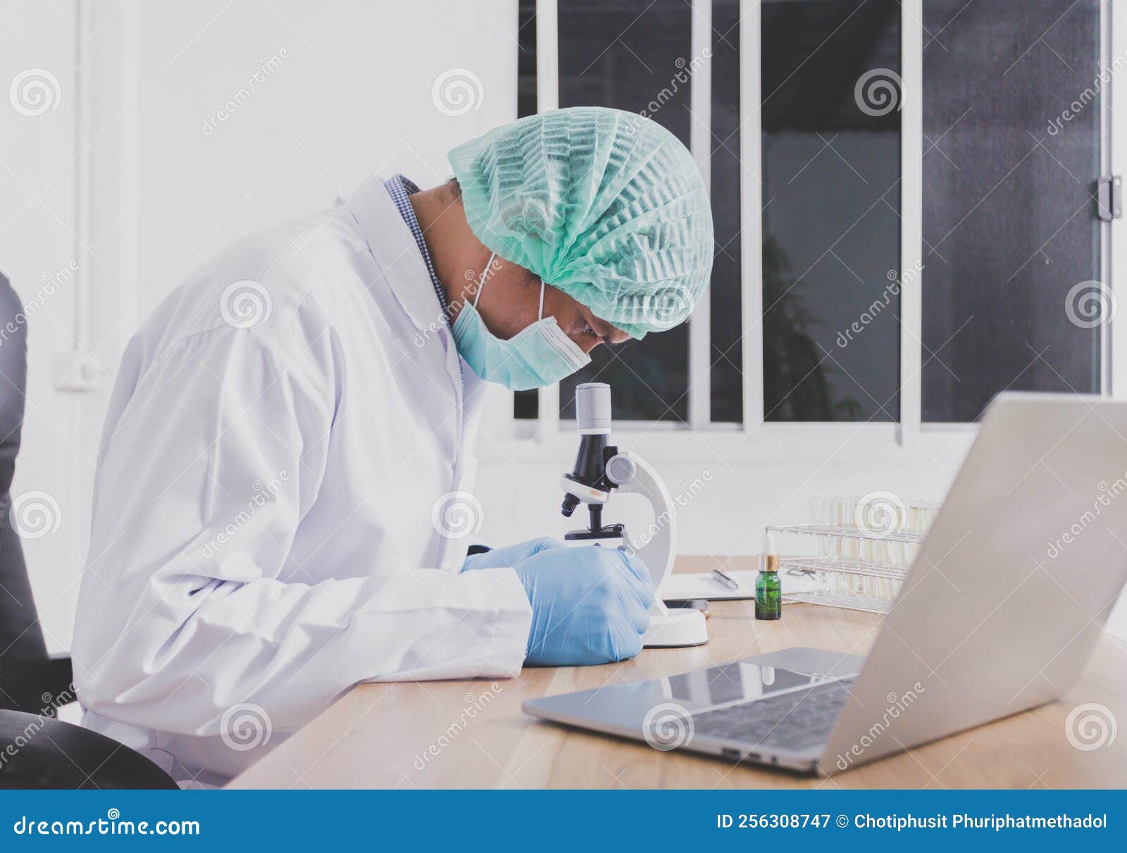 Cannabis Researchers are Doing Scientific Experiments Stock Image ...
