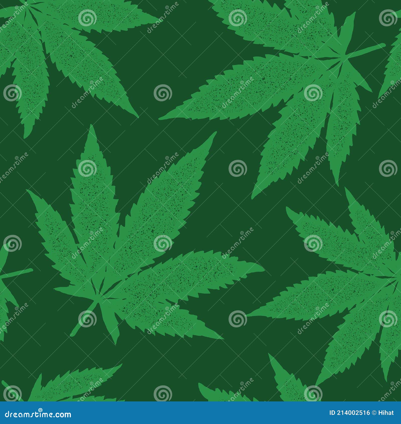 Cannabis Seamless Pattern Print Design Stock Vector - Illustration of ...