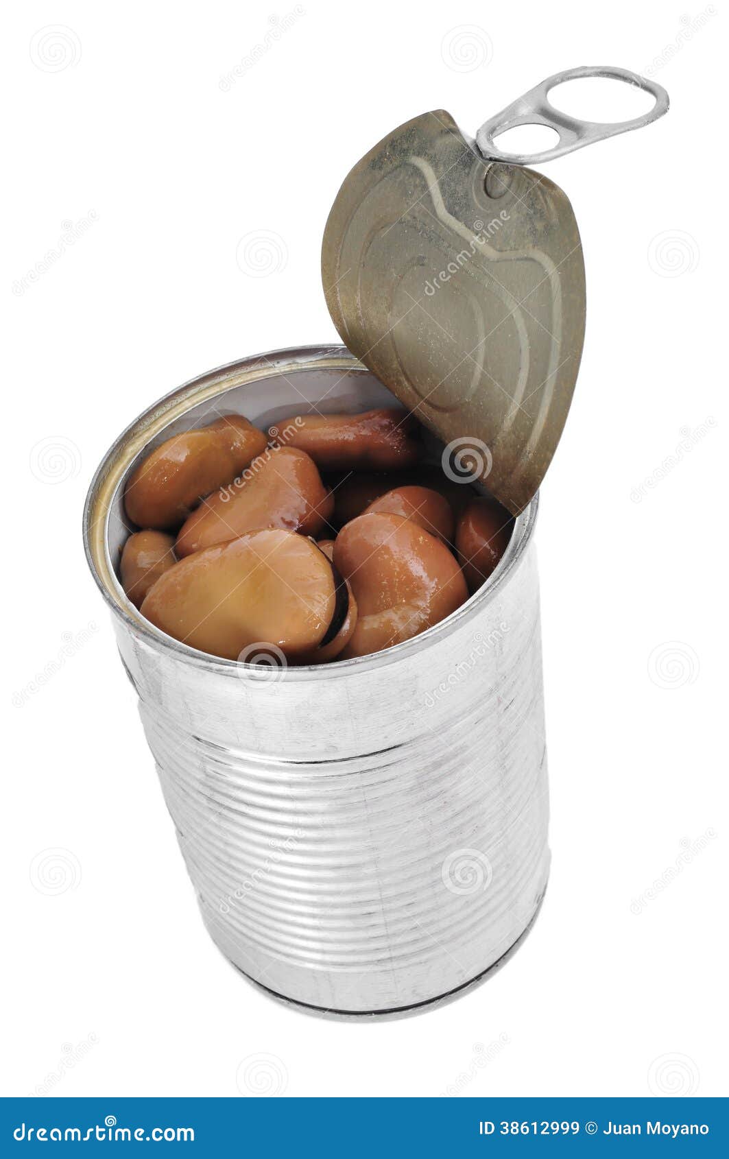 Canned cooked bread beans stock image. Image of meal - 38612999