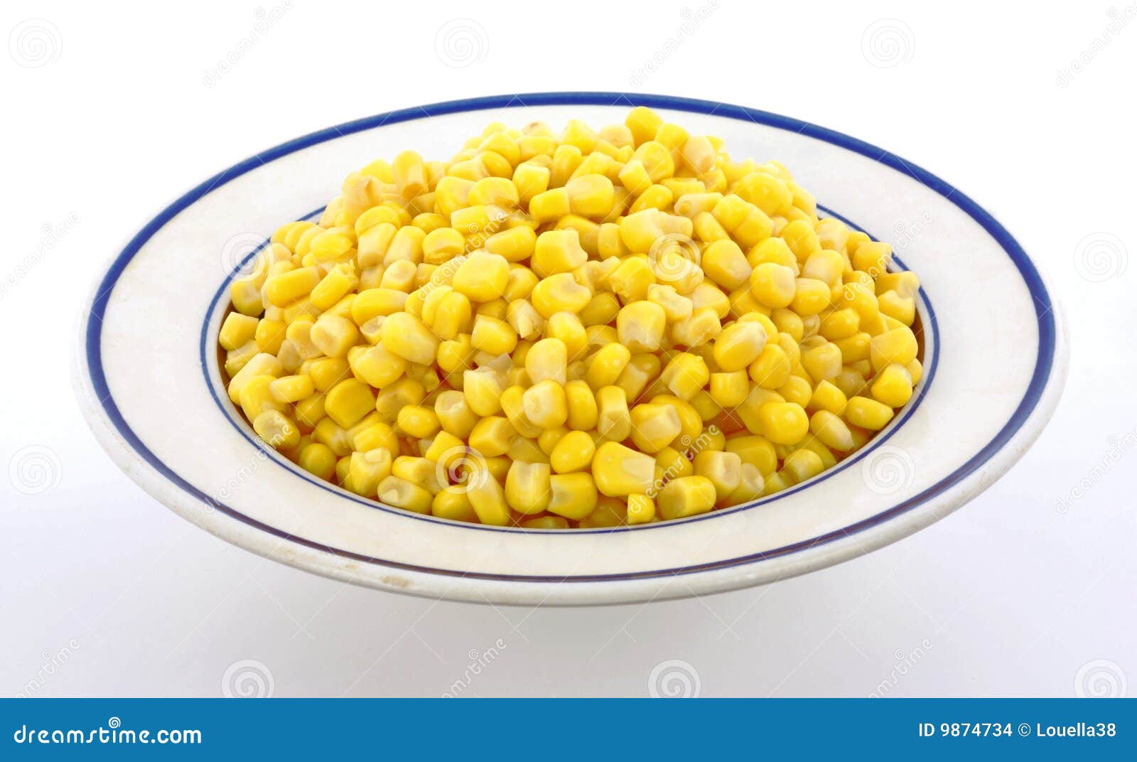Canned corn bowl stock photo. Image of corn, vegetable - 9874734