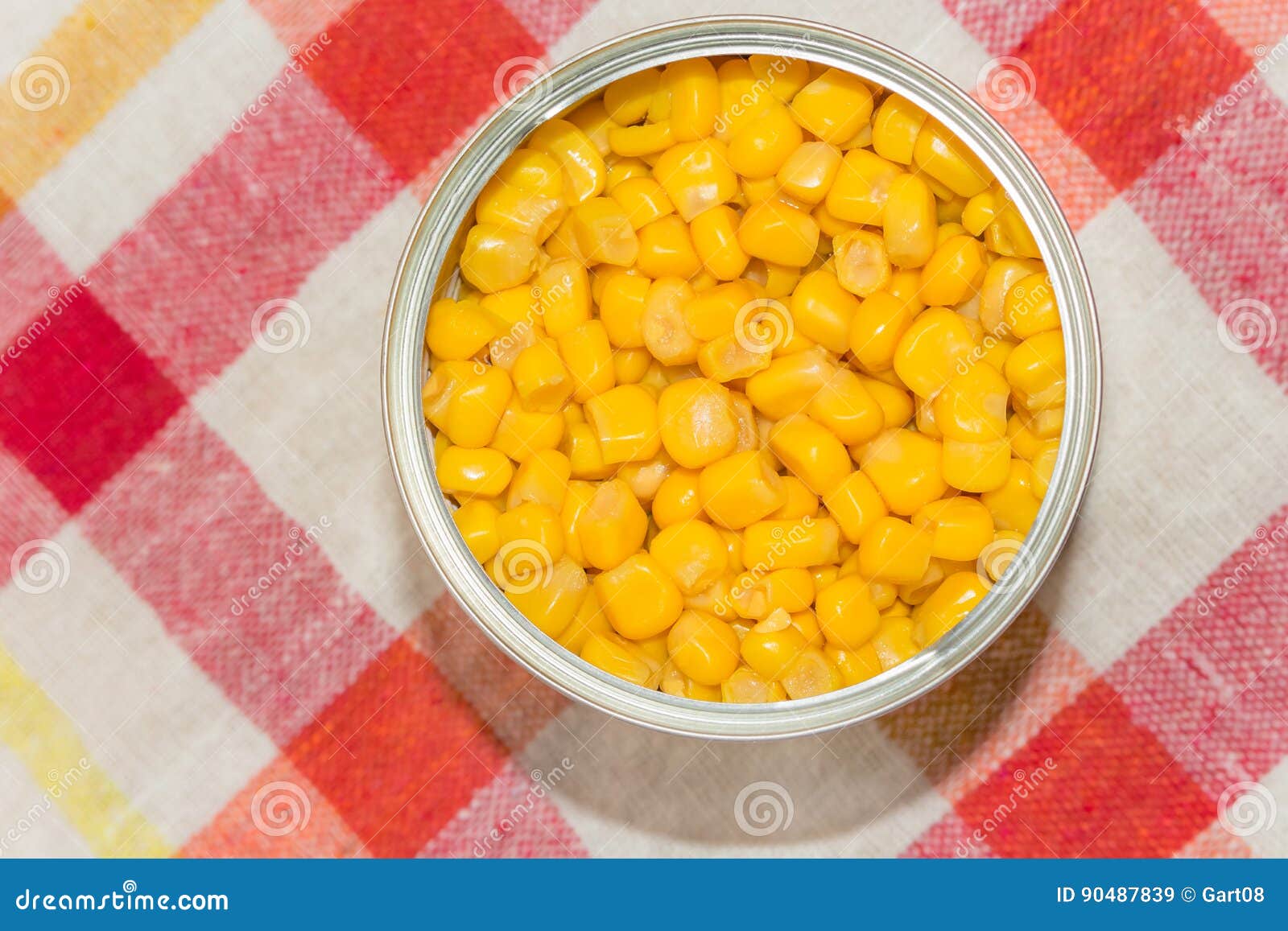 Canned corn cans. stock image. Image of corn, canned - 90487839
