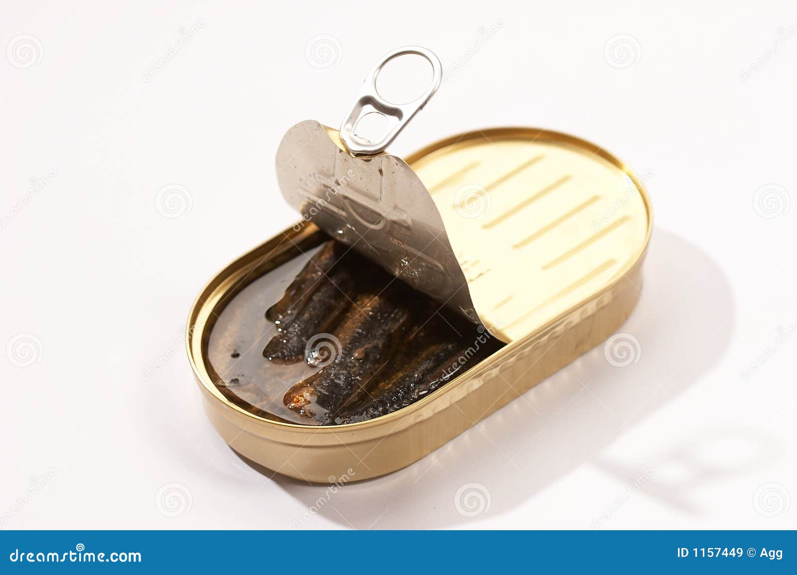 Canned fish stock image. Image of cover, oily, canned - 1157449