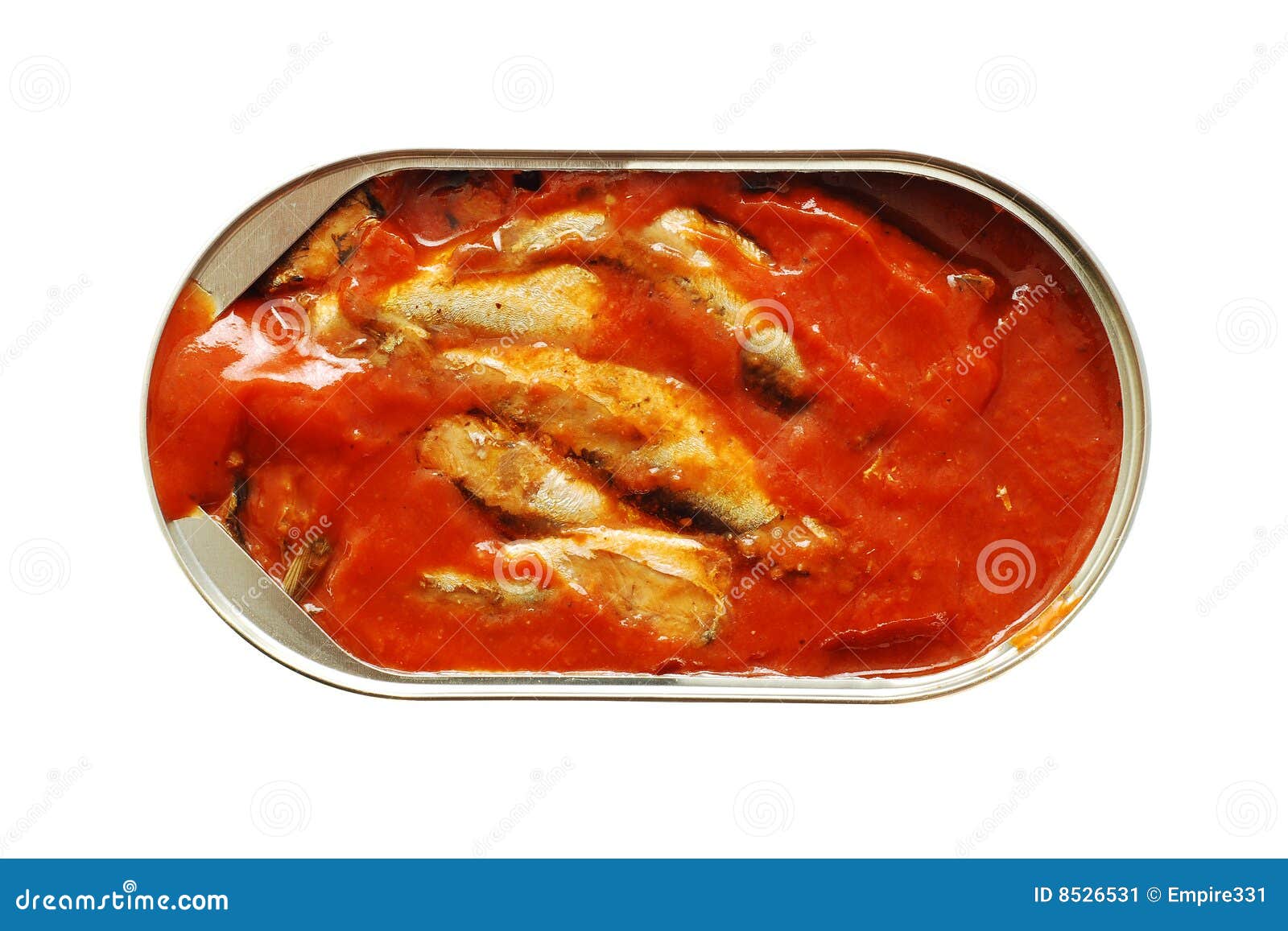 Canned fish stock image. Image of isolated, sardines, nutrition - 8526531