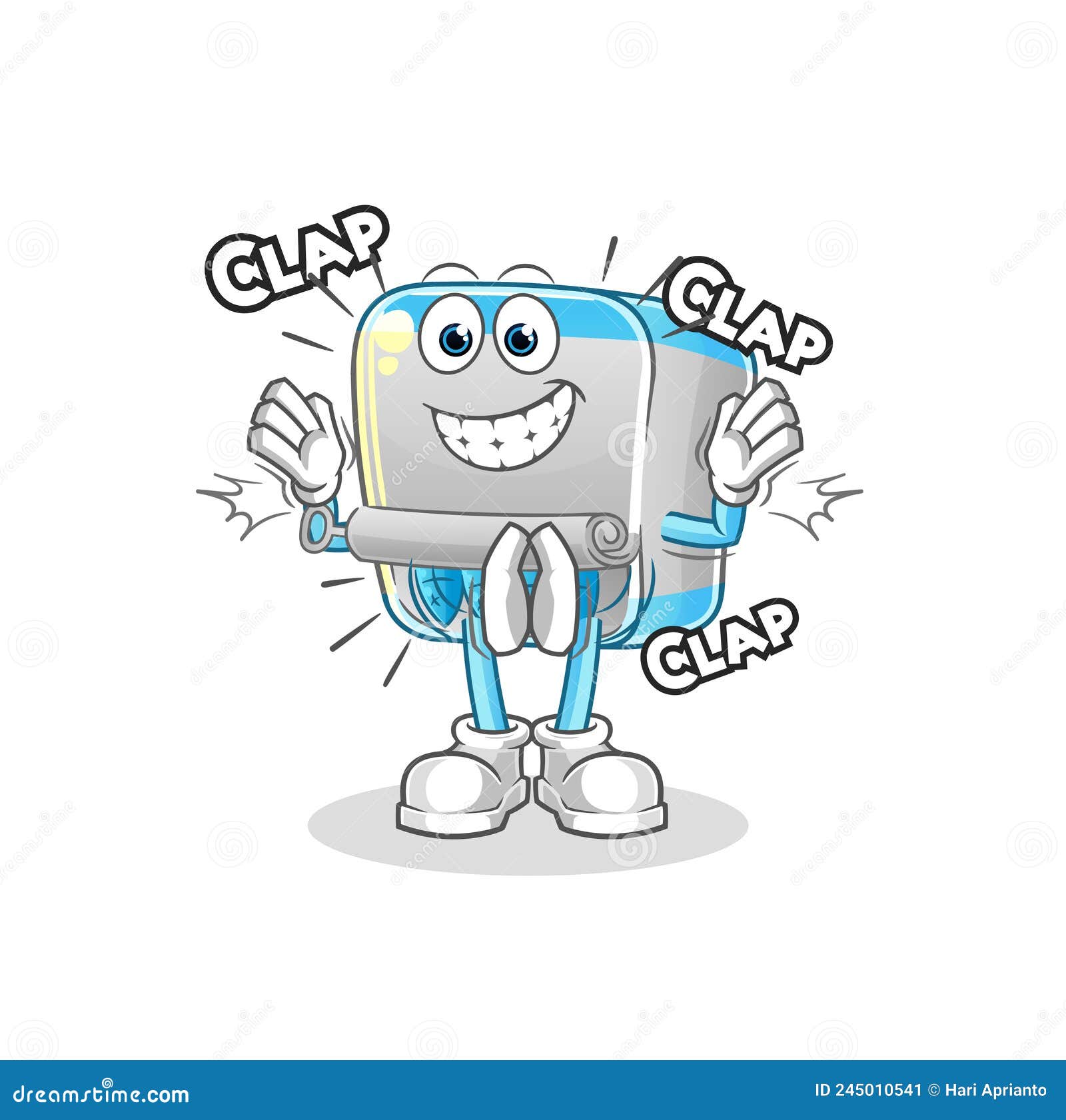 Canned Fish Applause Illustration. Character Vector Stock Vector ...