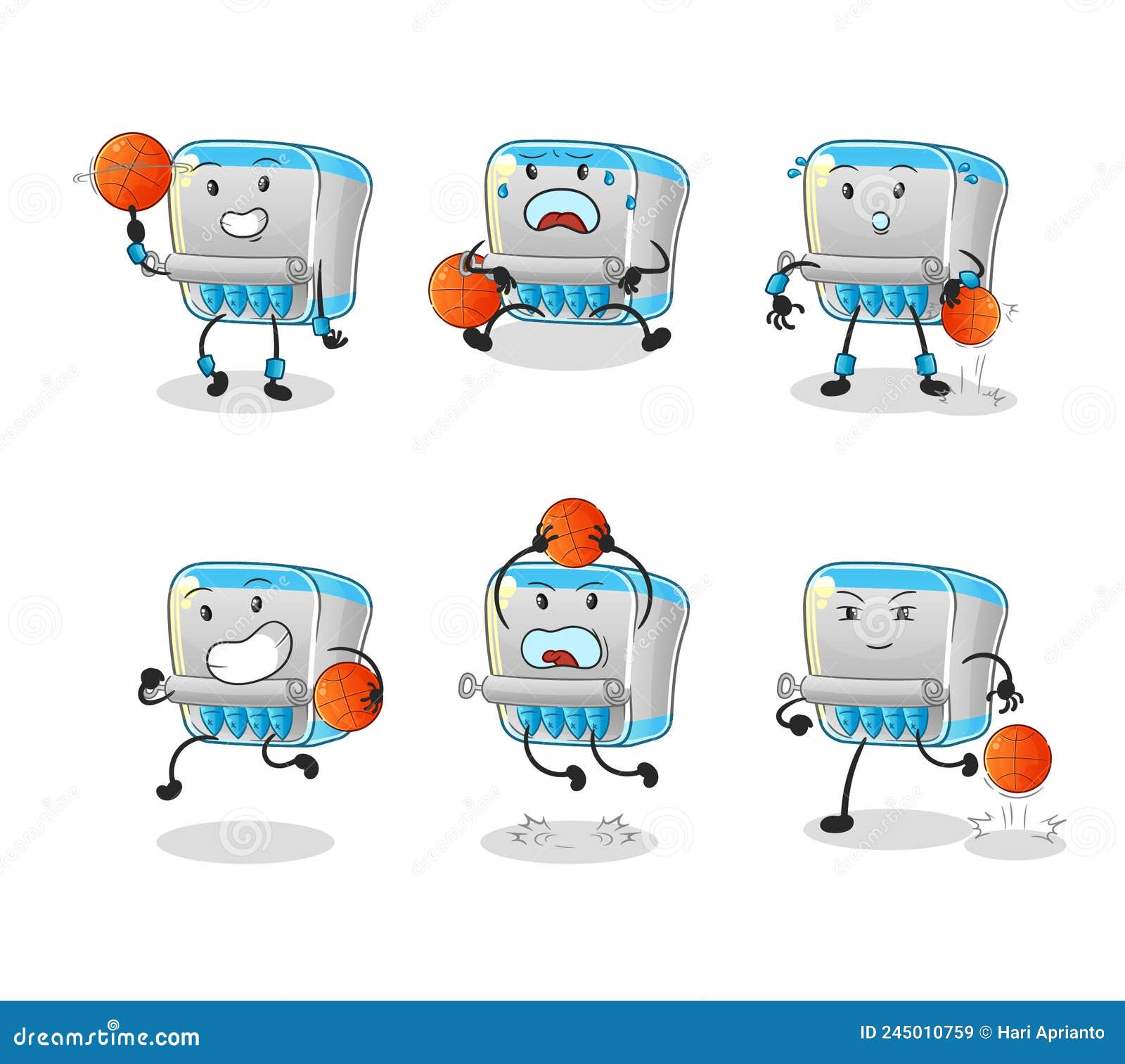 Canned Fish Scientist Group Character. Cartoon Mascot Vector Stock ...