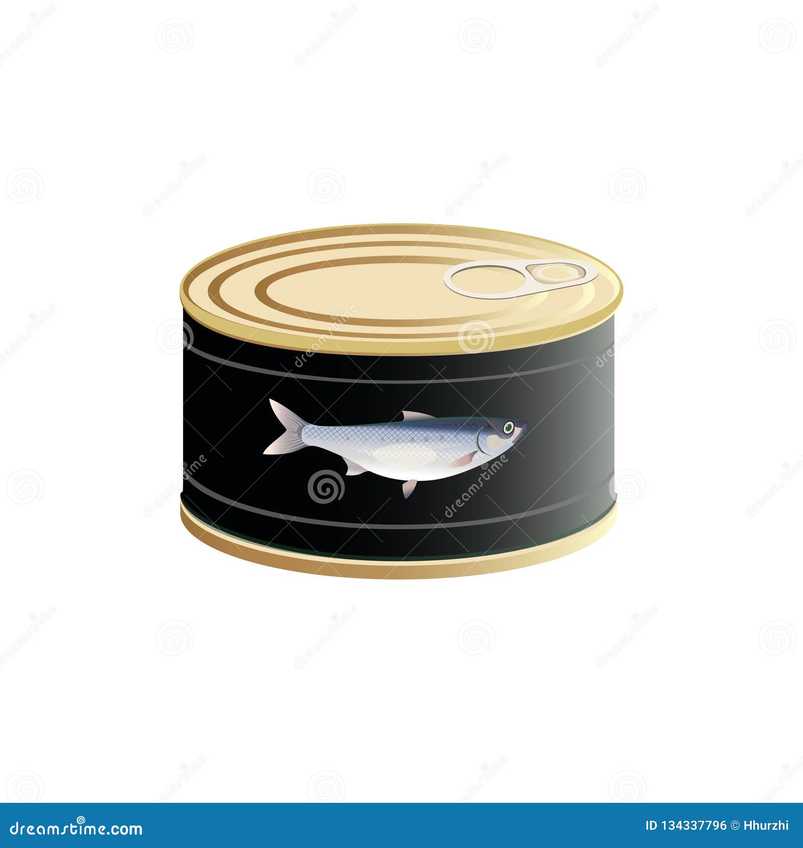 Canned Fish Container Icon Doodle Illustration | CartoonDealer.com ...