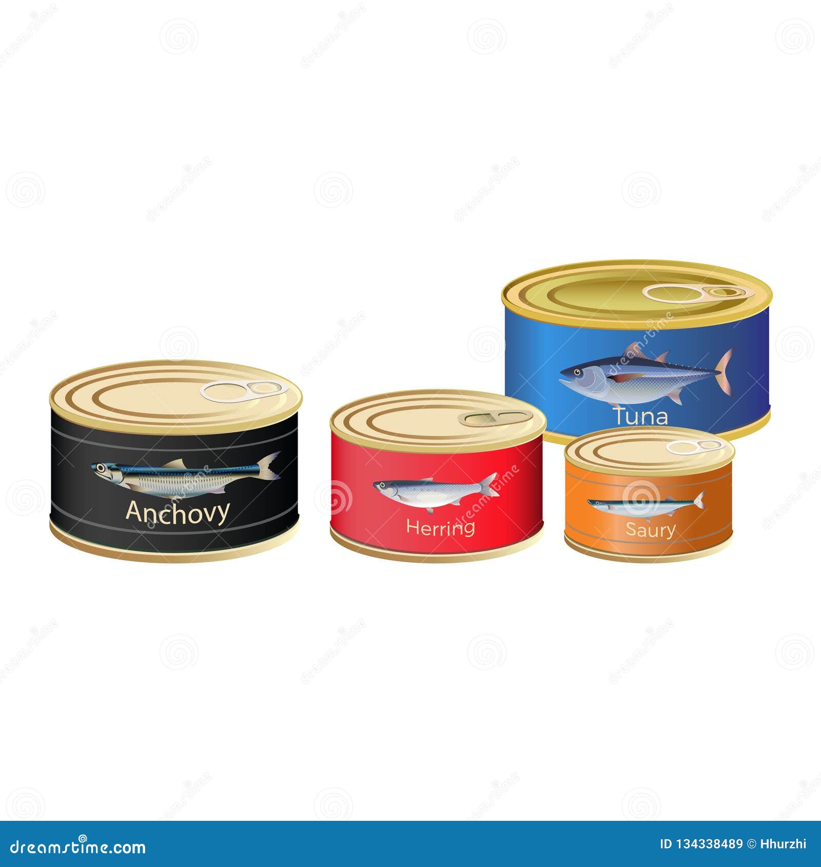 Canned Fish Container Icon Doodle Illustration | CartoonDealer.com ...