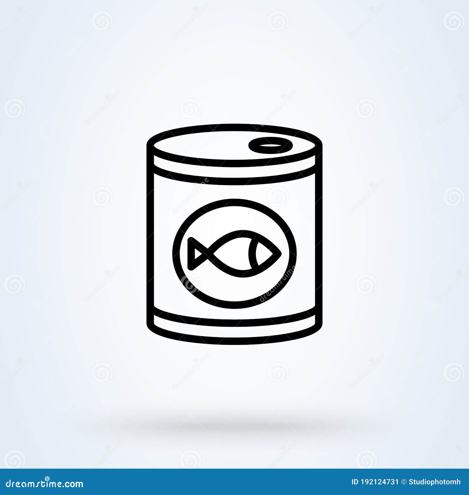 Canned Fish. Vector Simple Modern Icon Design Illustration Stock Vector ...