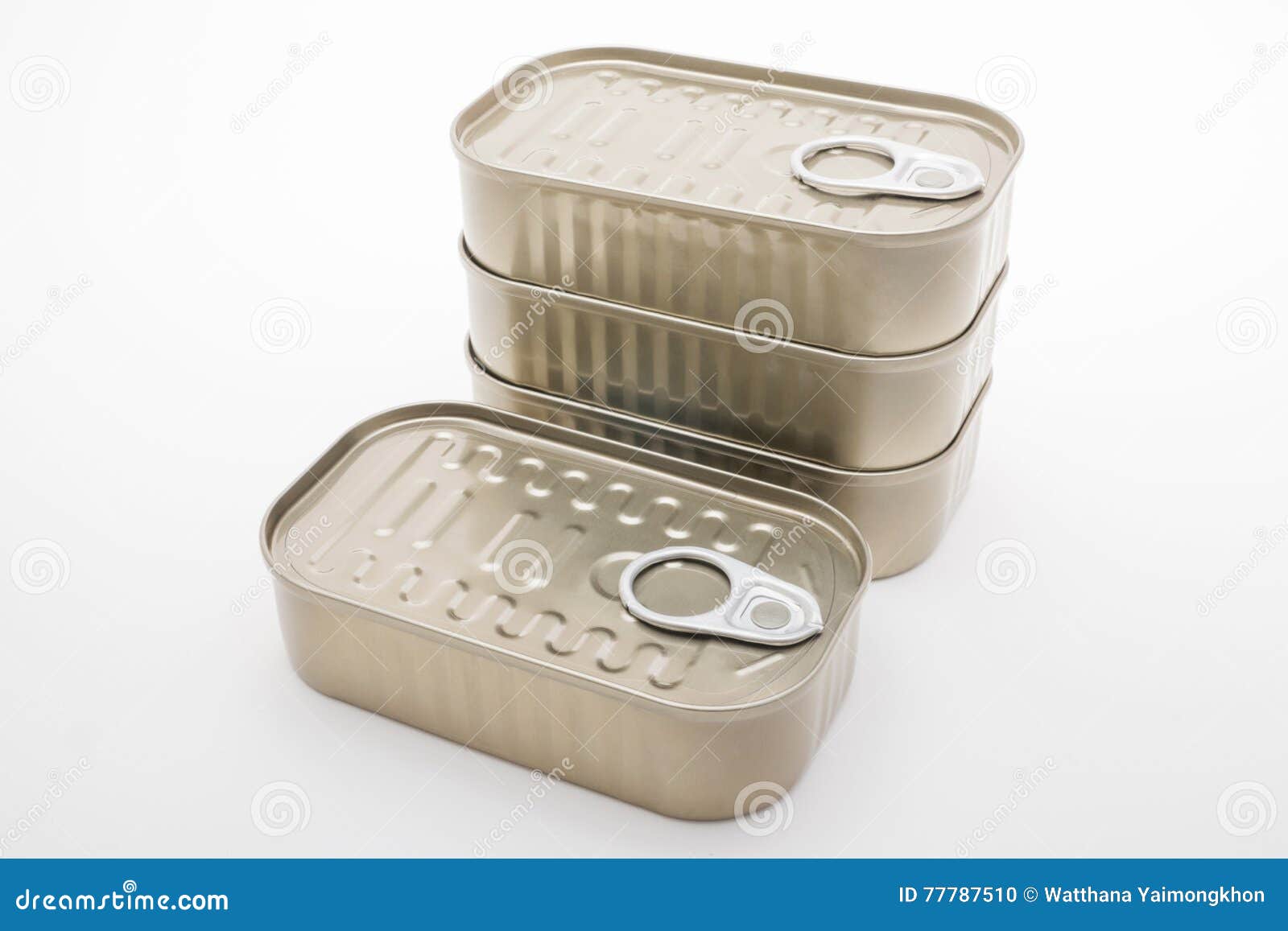 Canned Food on White Background Stock Photo - Image of canned, conserve ...