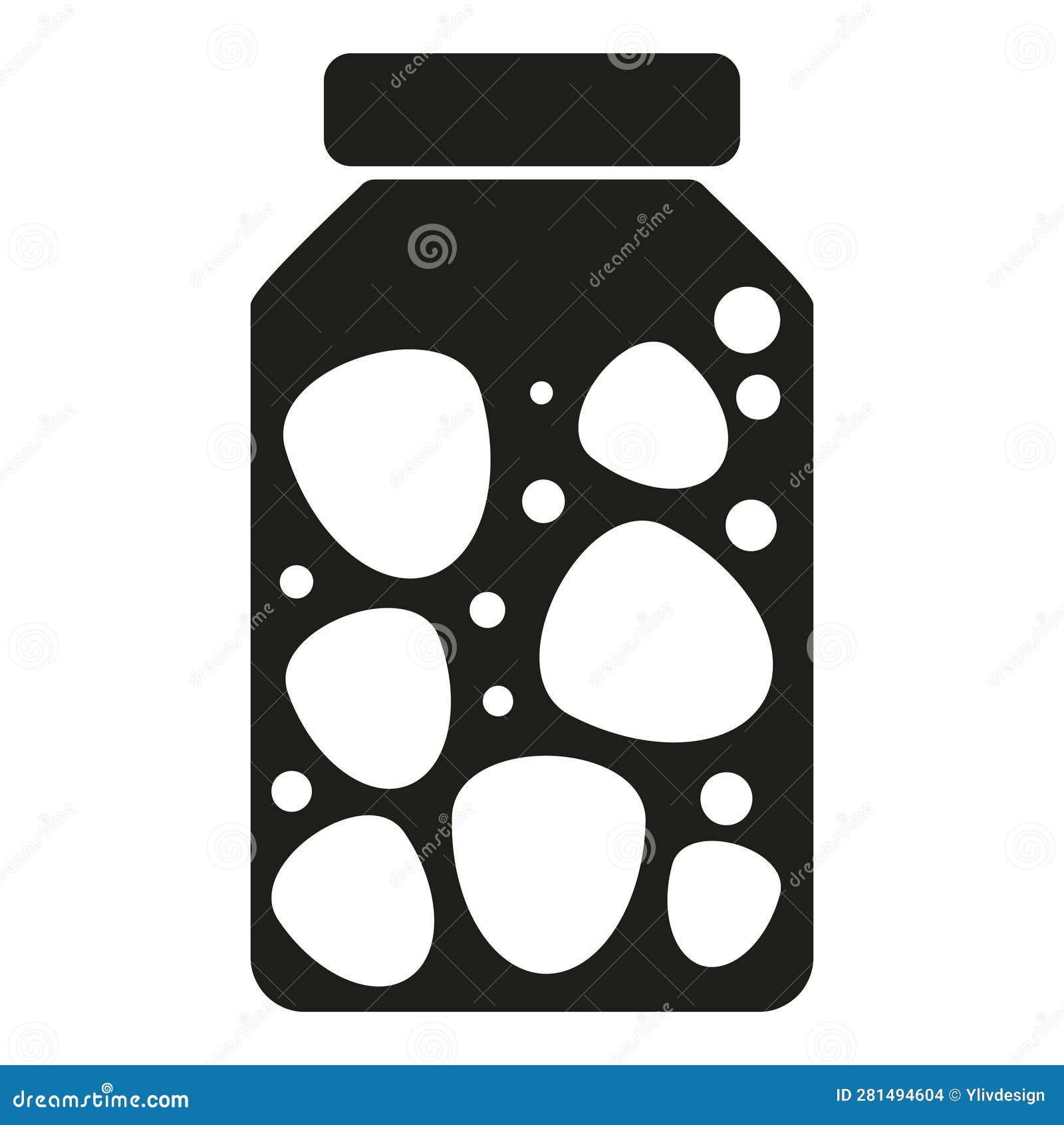 Canned Fruit Icon Simple Vector. Food Pickle Stock Vector - Illustration of pickle, product ...