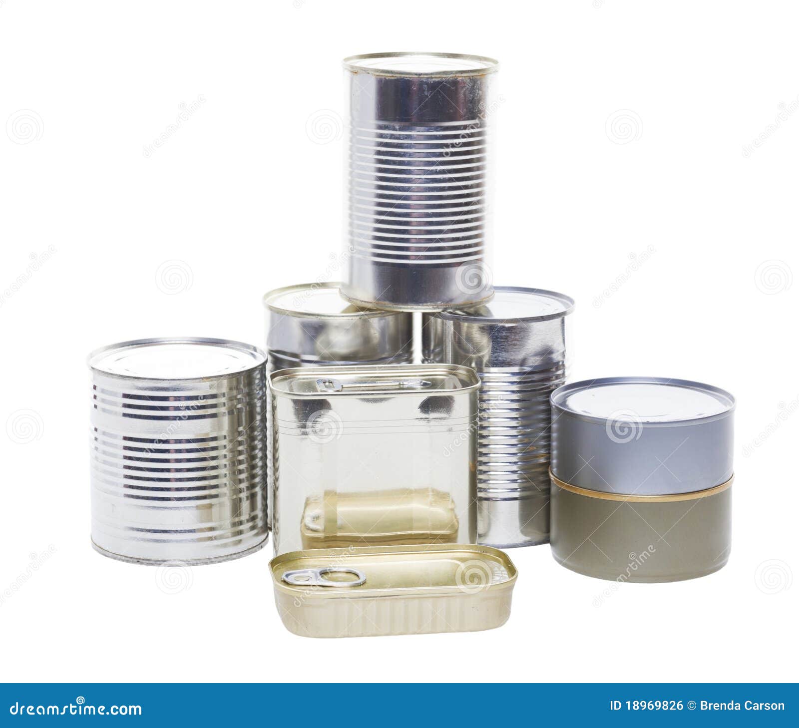 Canned Goods stock photo. Image of isolated, meat, background - 18969826
