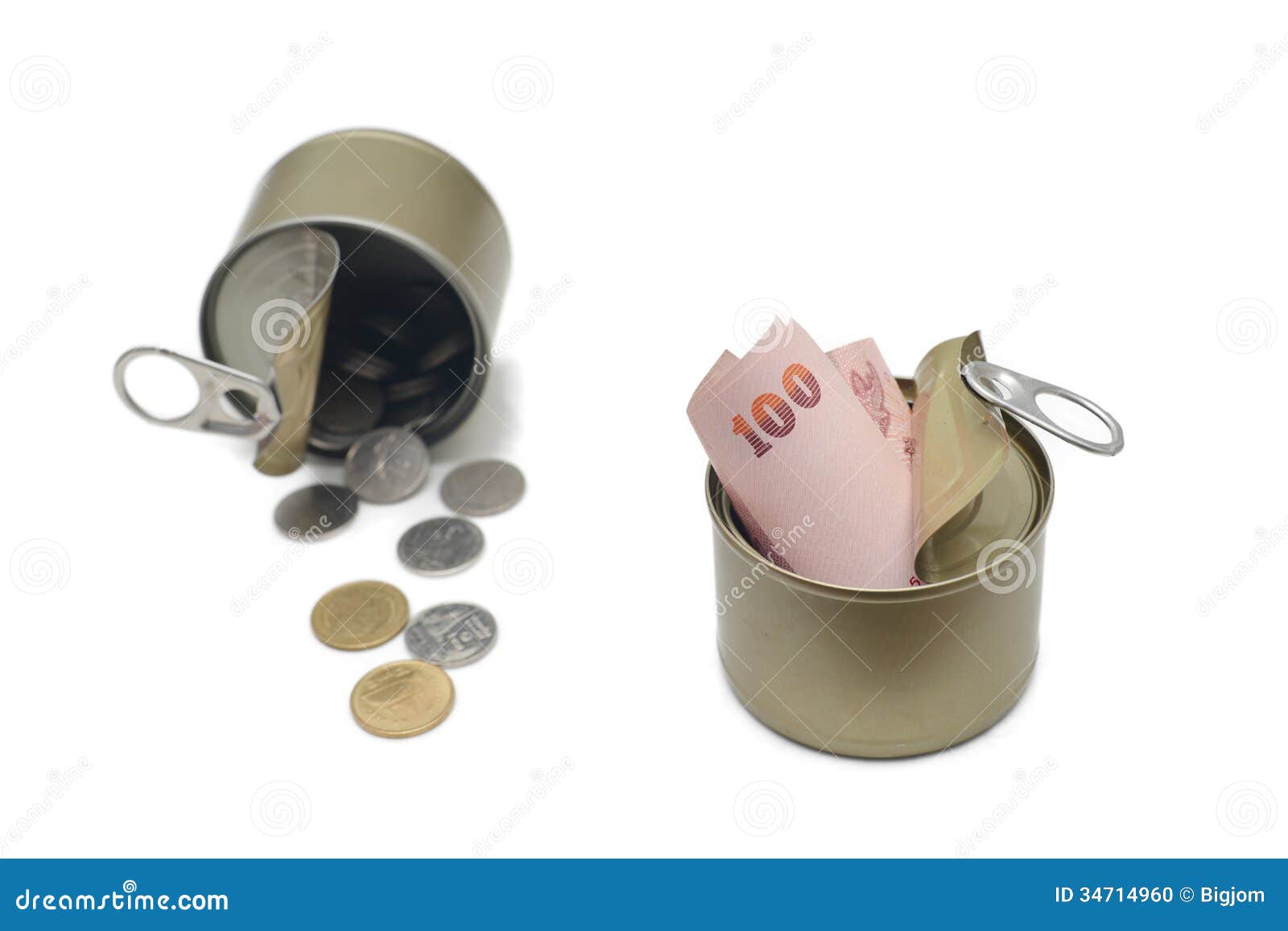 Canned Money stock photo. Image of dish, kitchen, paper - 34714960