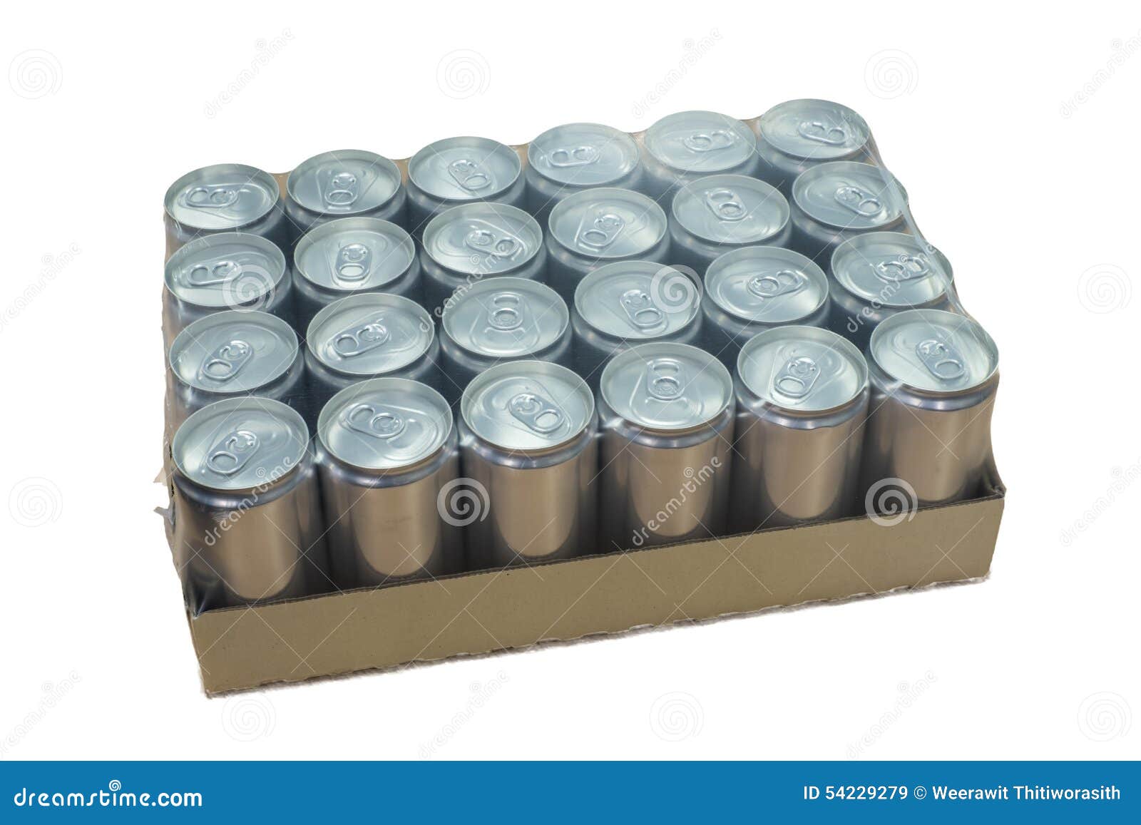 Canned Production in Carton Box Stock Image - Image of background, beer ...