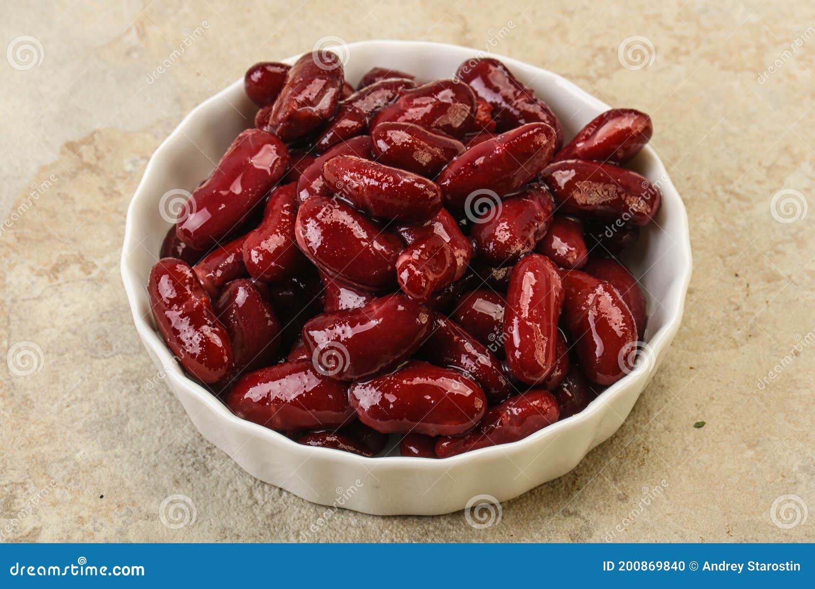 Canned Red Kidney in the Bowl Stock Photo - Image of beans, natural ...