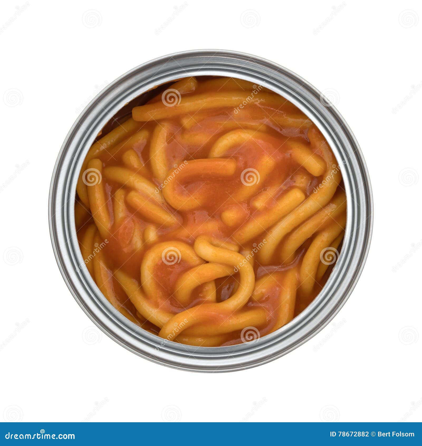 Canned spaghetti stock photo. Image of canned, dinner - 78672882