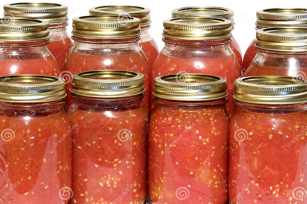Canned tomatoes stock photo. Image of home, homegrown, health - 39718