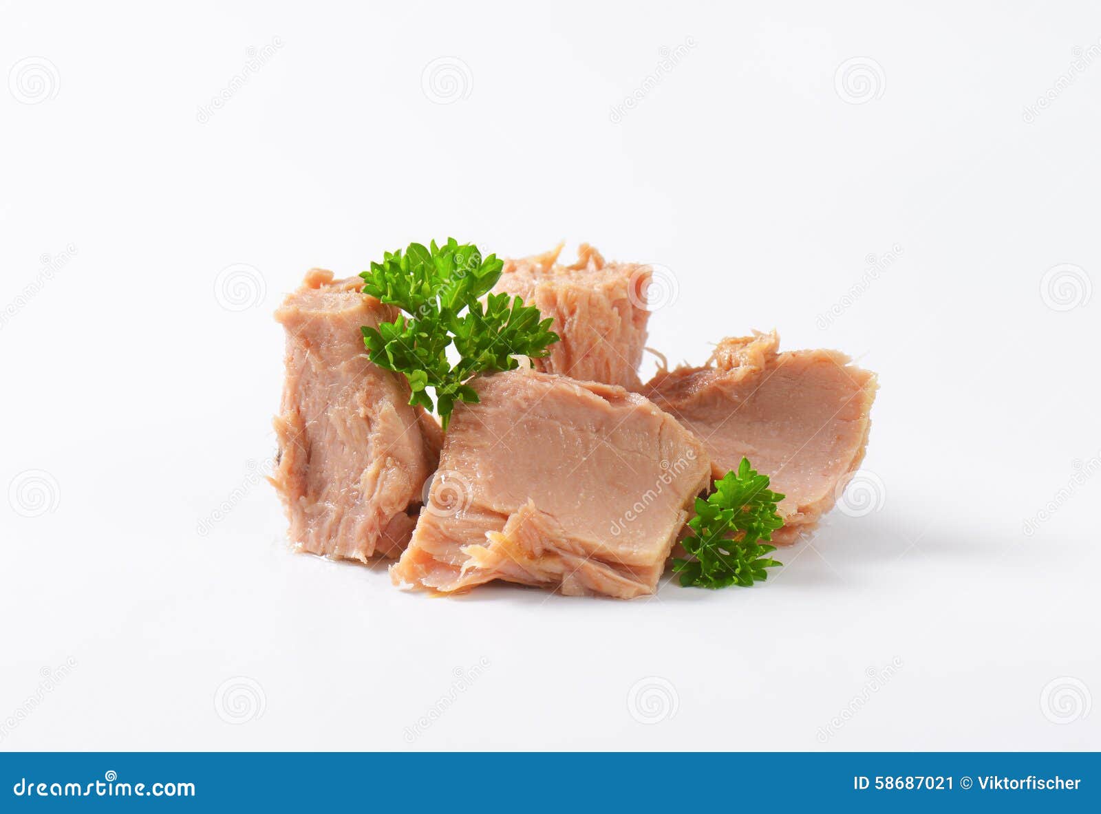 Canned Tuna Fish At On White Background Stock Photography ...