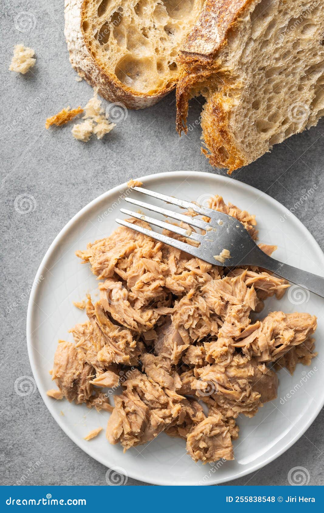 Canned Tuna Fish on the Plate Stock Photo - Image of gourmet, protein ...