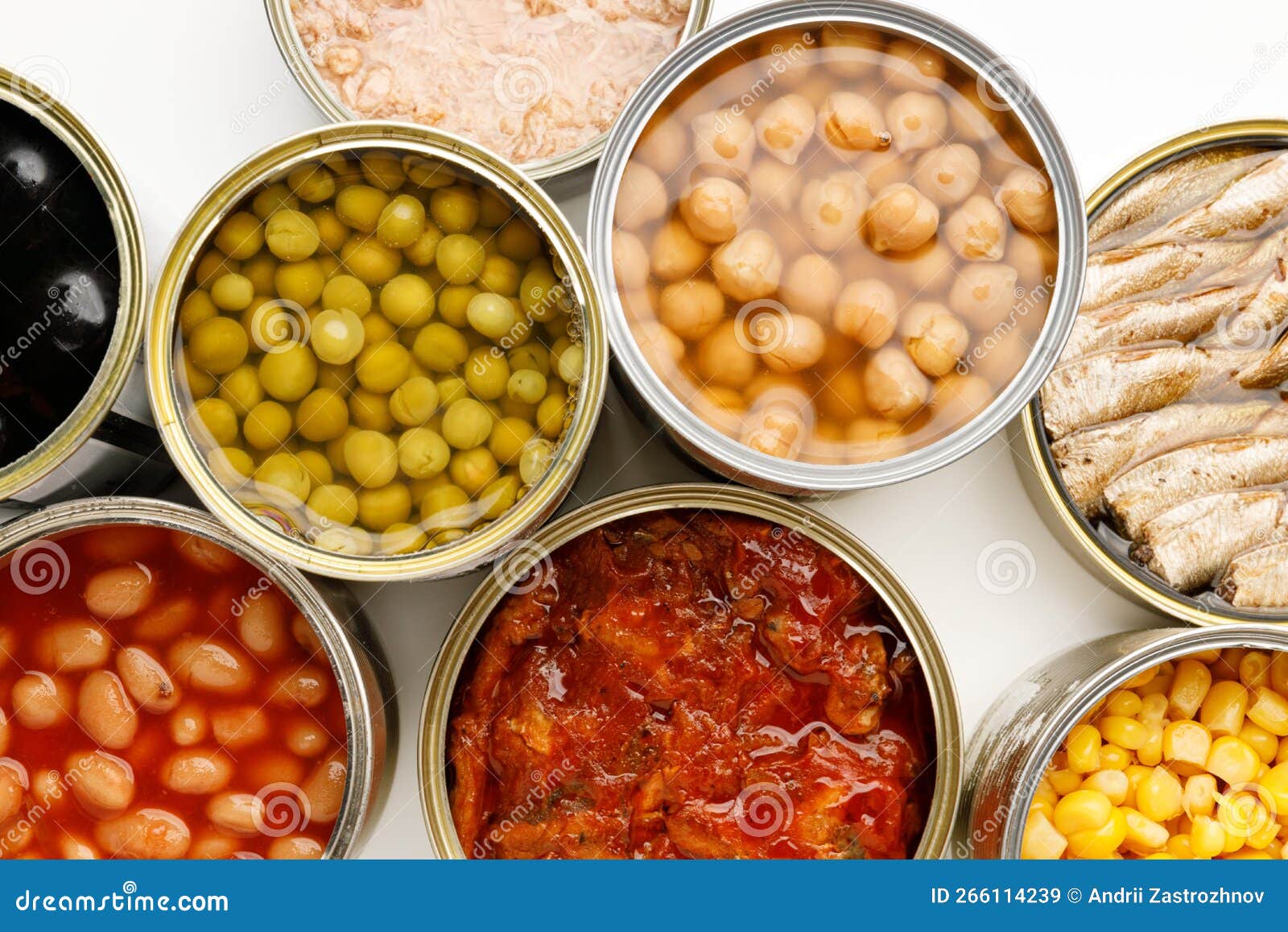 Canned Vegetables, Processed Food, Long Shelf Life Stock Image - Image ...