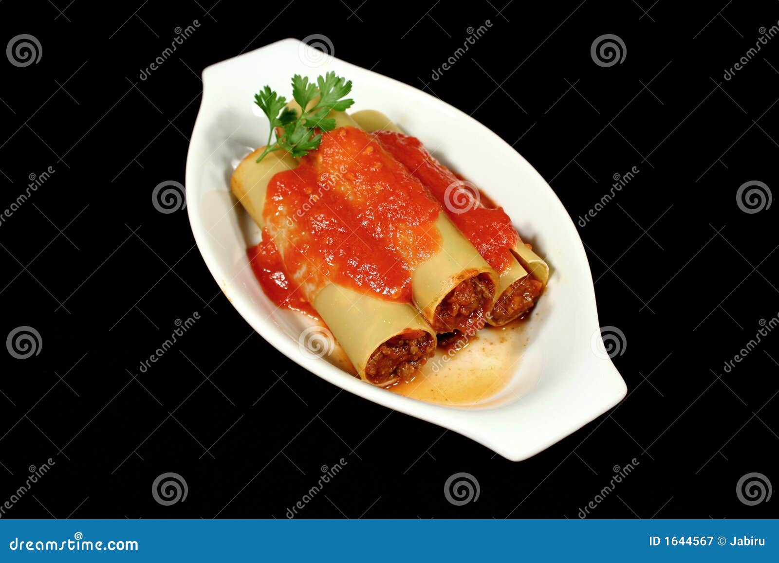 Cannelloni Dish stock image. Image of sauce, delicious - 1644567