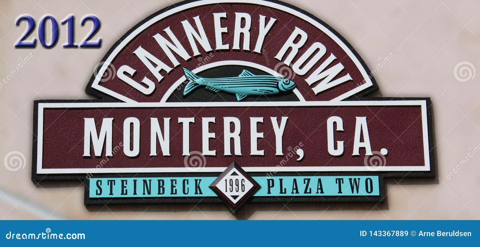 Cannery Row Sign editorial stock image. Image of tourism - 143367889
