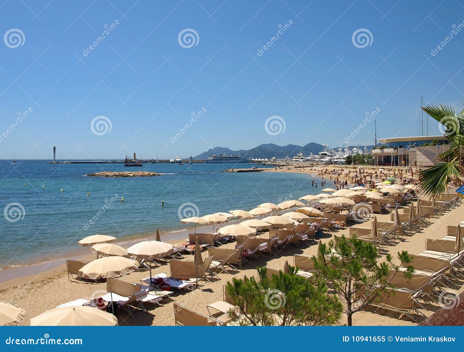 Cannes - Beach stock image. Image of holiday, europe - 10941655