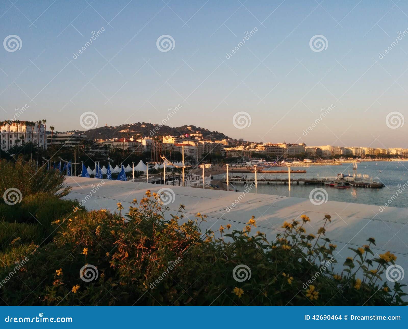Cannes beach stock photo. Image of palais, front, cannes - 42690464