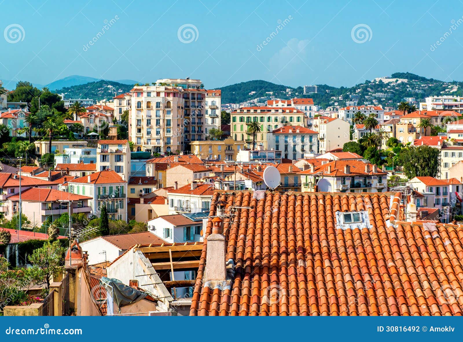 Cannes, France stock photo. Image of houses, cannes, landscape - 30816492