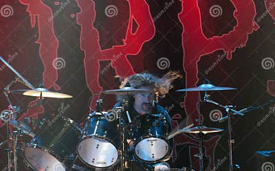 Cannibal Corpse on stage editorial stock image. Image of night - 15650934