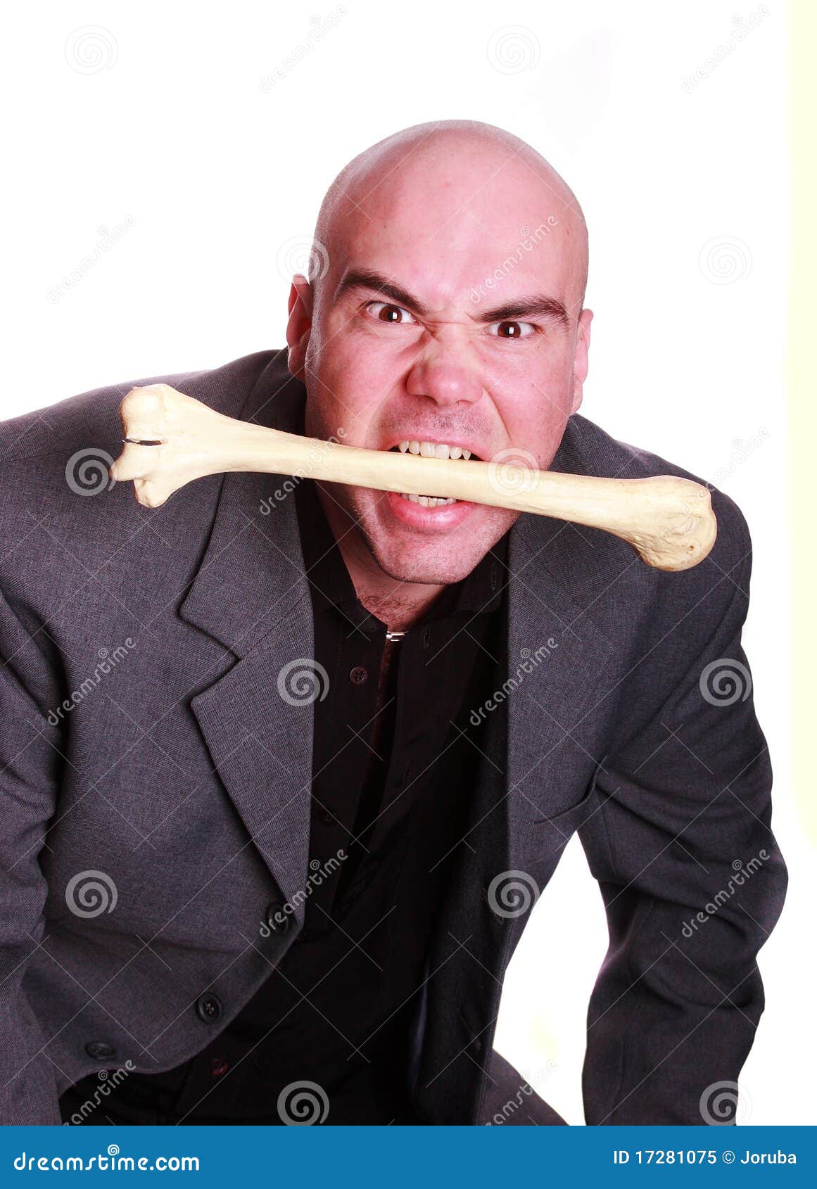 Cannibal man stock image. Image of bone, happy, concept - 17281075