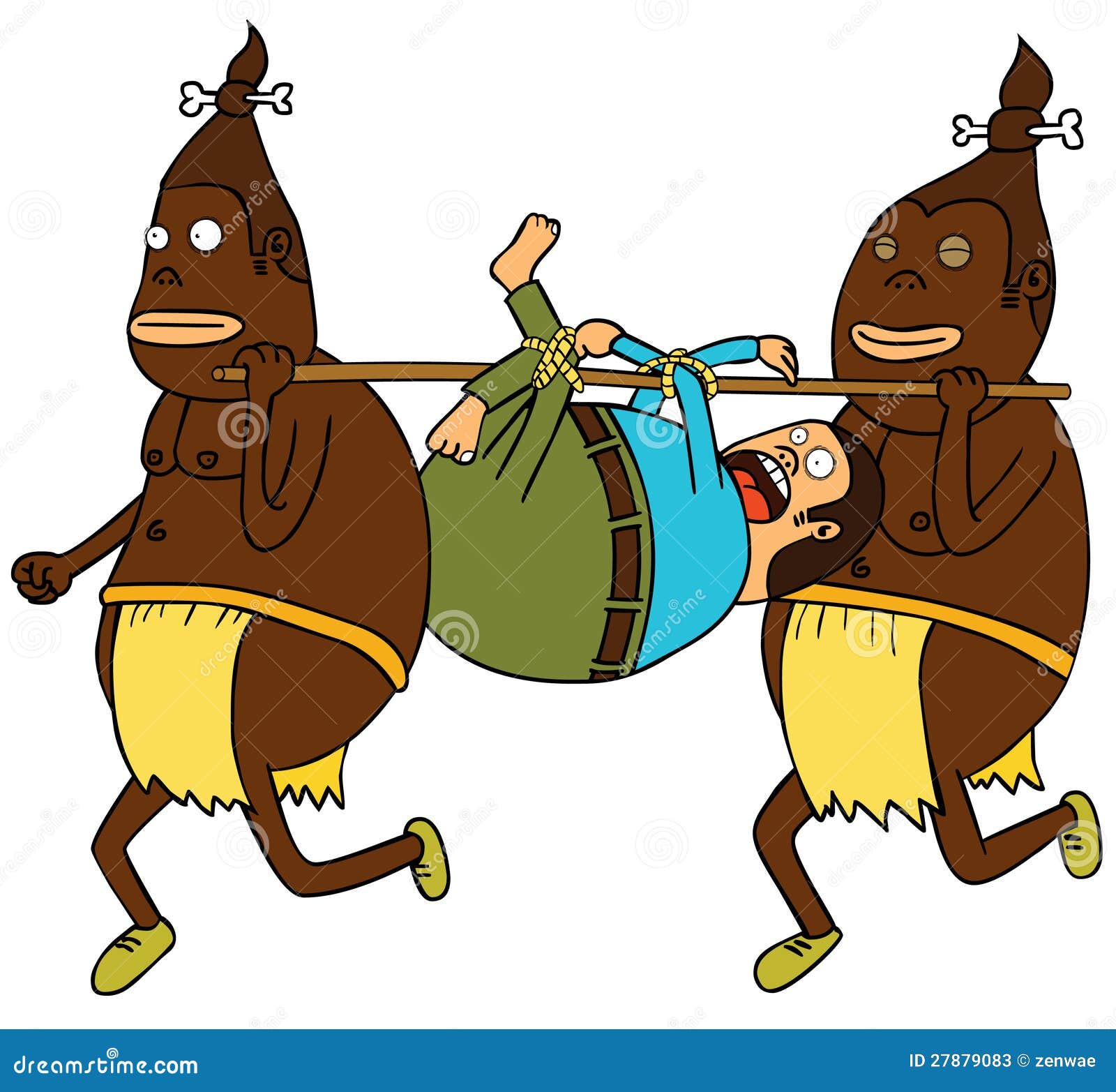 Cannibale illustration de vecteur. Illustration du blanc - 27879083