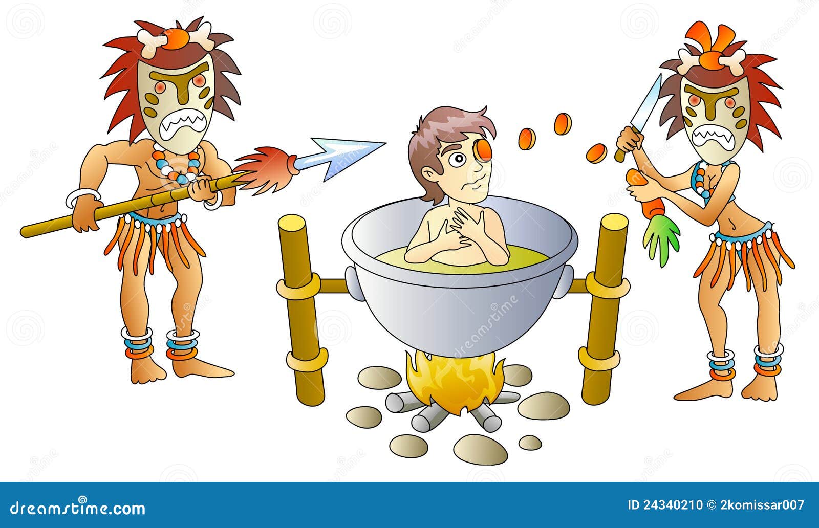 Cannibalisme illustration de vecteur. Illustration du danger - 24340210