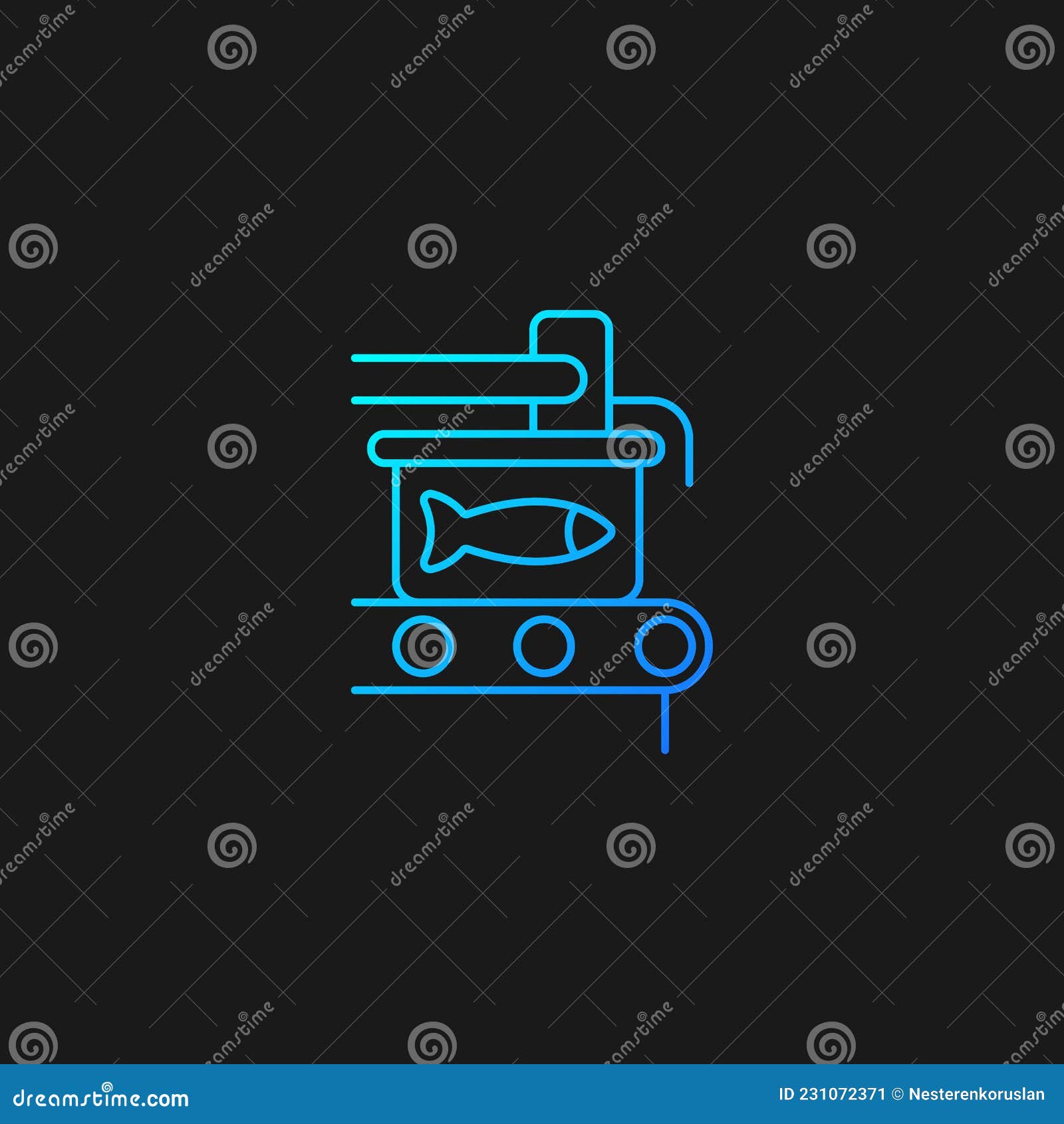 Canning Gradient Vector Icon for Dark Theme Stock Vector - Illustration ...