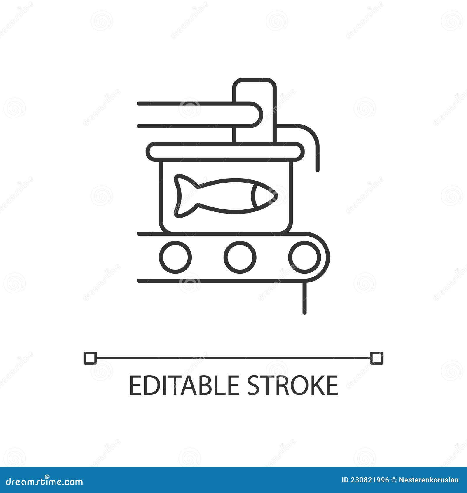 Canning linear icon stock vector. Illustration of hermetically - 230821996