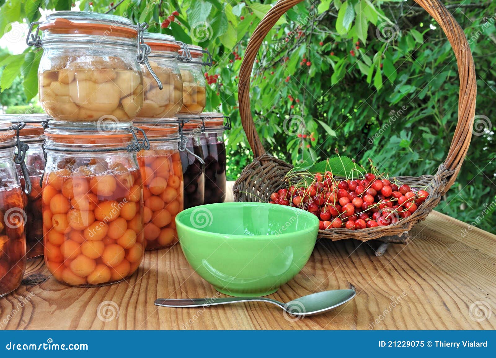 Canning two stock image. Image of syrup, basket, juice - 21229075