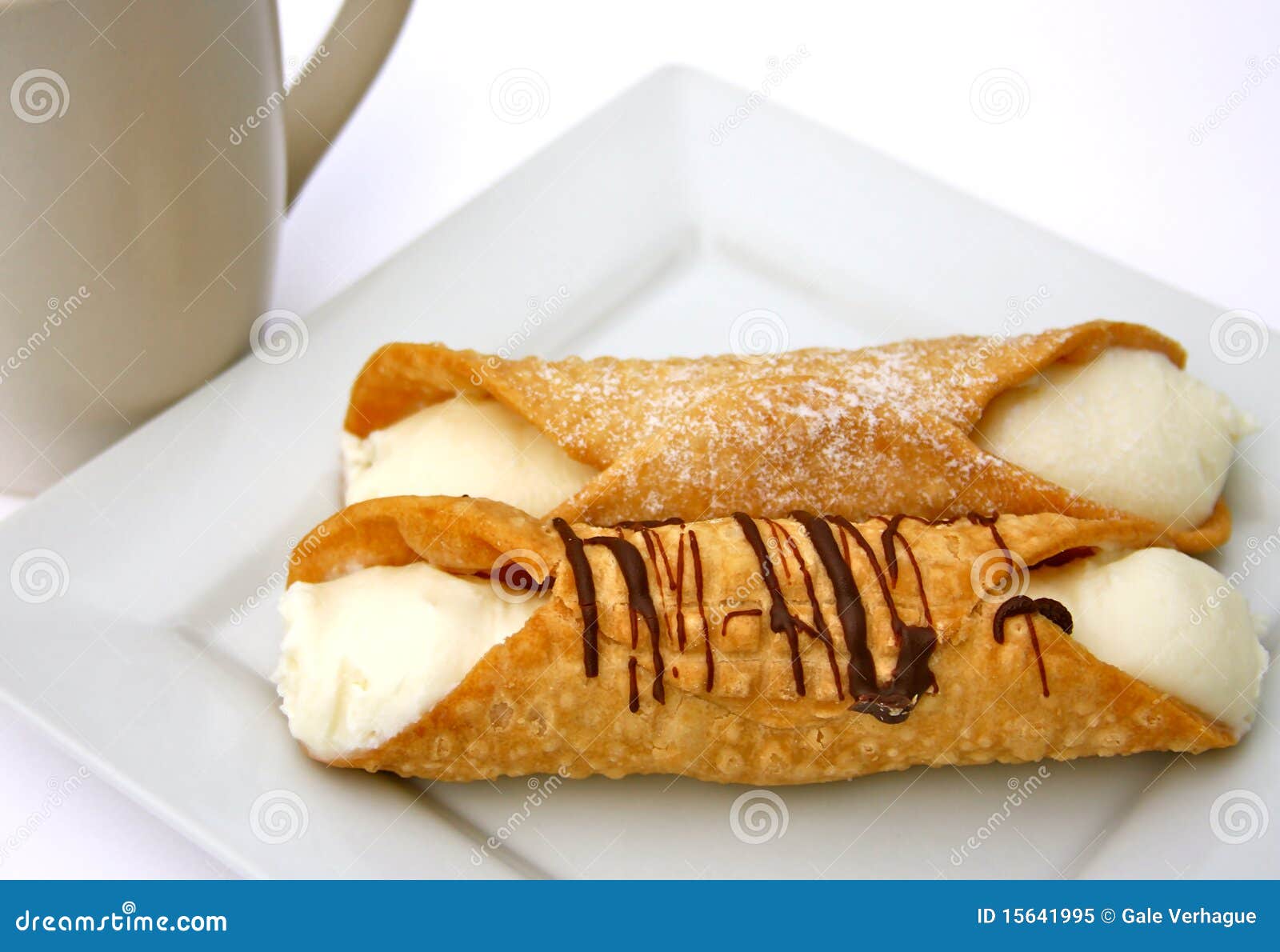 Cannoli Pastry Dessert stock image. Image of holiday - 15641995