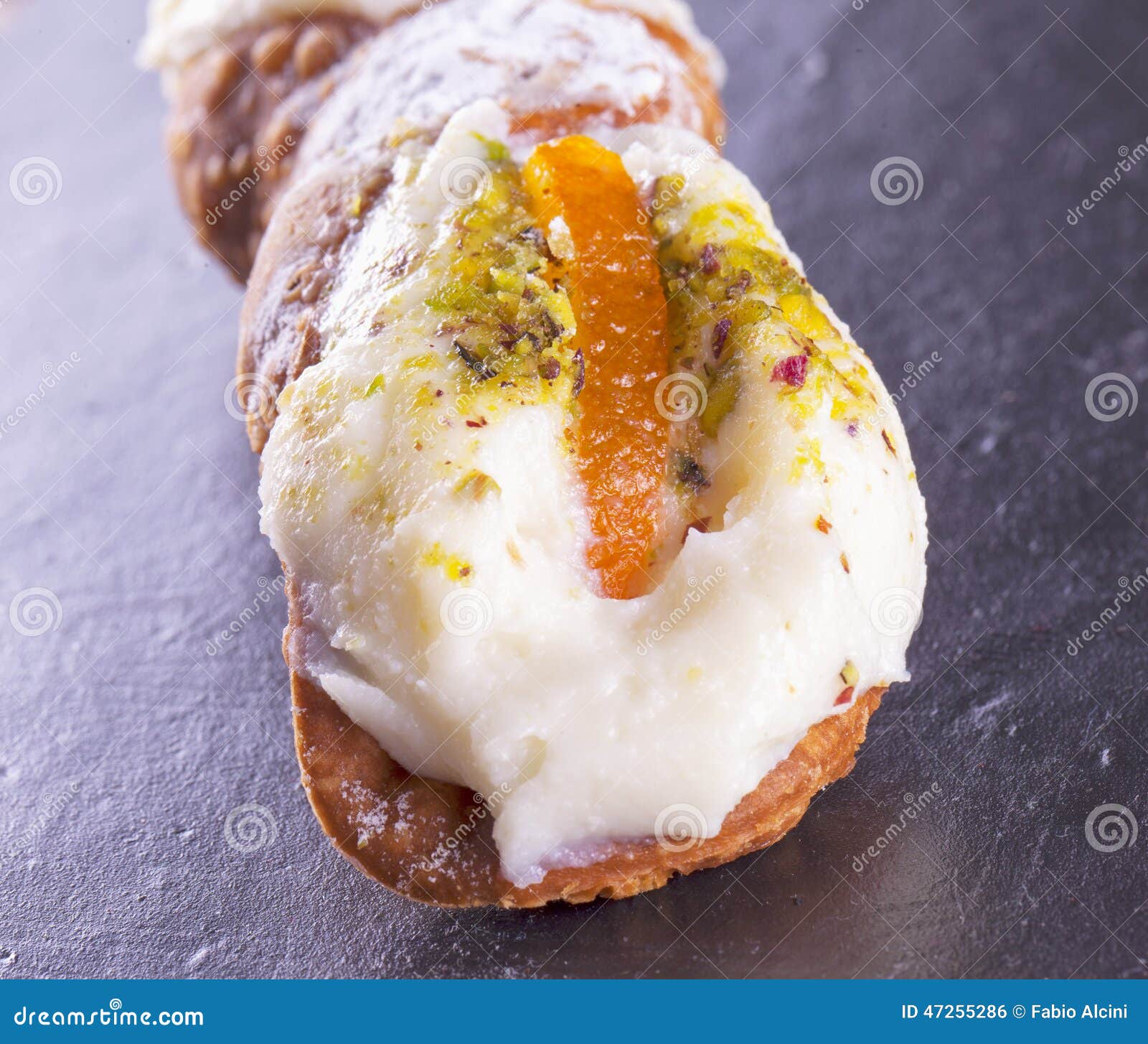 Cannolo stock photo. Image of closeup, chocolate, background - 47255286