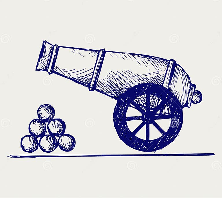 Cannon stock vector. Illustration of design, army, abstract - 27927811