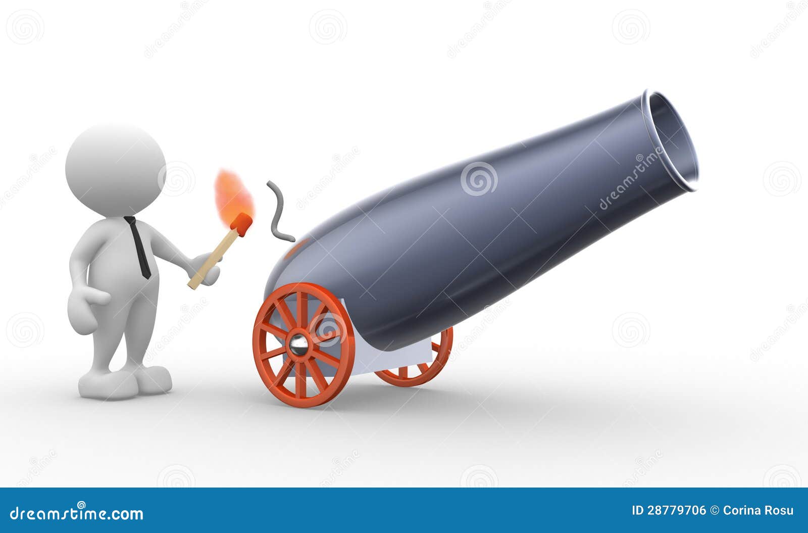 Cannon stock illustration. Illustration of black, character - 28779706