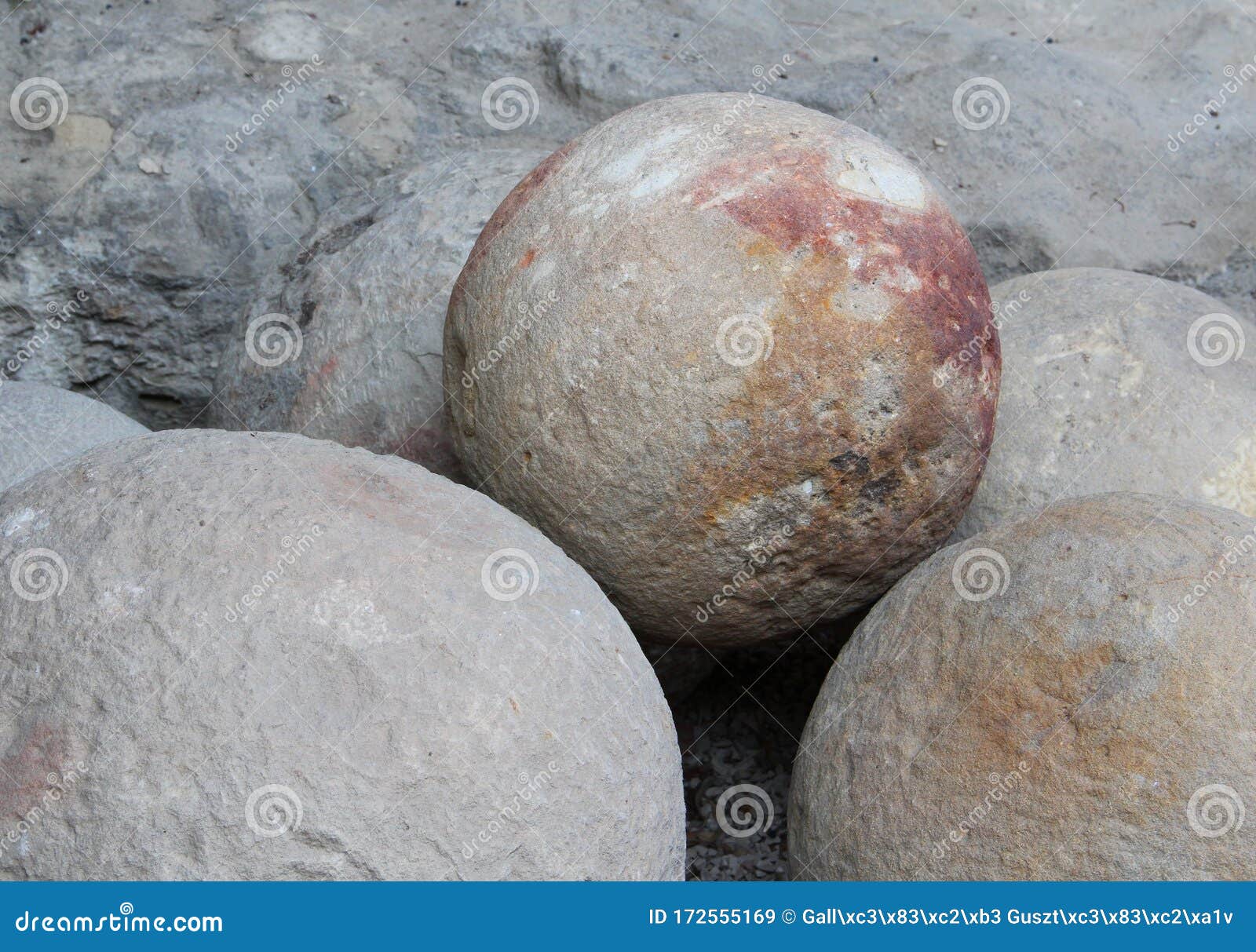 Cannon balls stock image. Image of rough, round, balls - 172555169